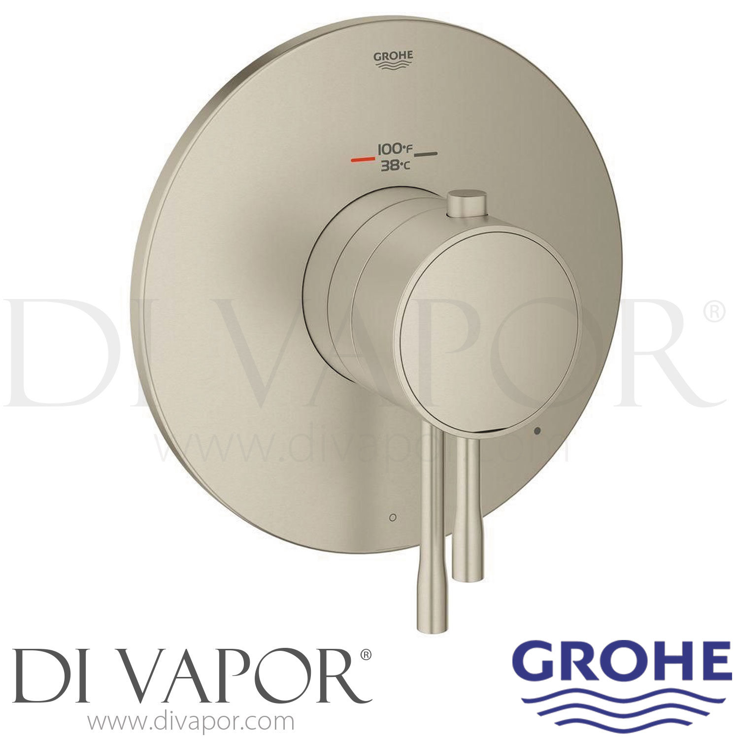 Grohe 19987EN1 GrohFlex Essence Single Function Thermostatic Trim with ...