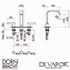 Dornbracht Three Hole Tap Mixer with Drain 20713670 000010 Spare Parts
