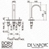 Dornbracht Three Hole Tap Mixer with Drain 20713782 000010 Spare Parts