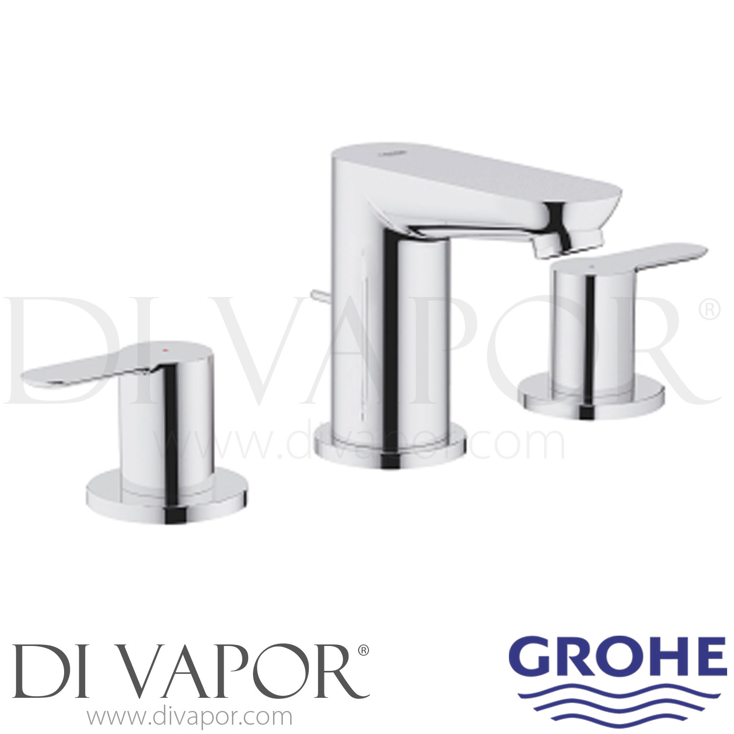 Grohe 20197000 BauEdge Three-Hole Basin Mixer Tap Spare Parts