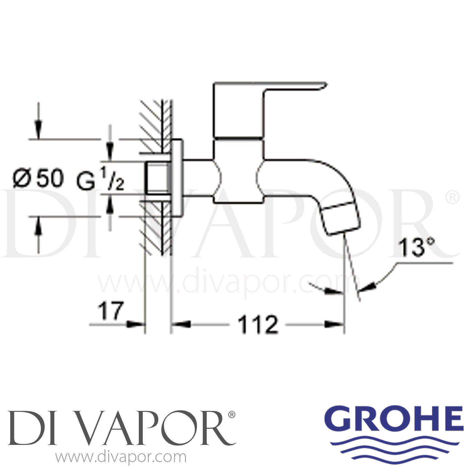 Grohe 20237000 BauLoop Bibtap Spare Parts