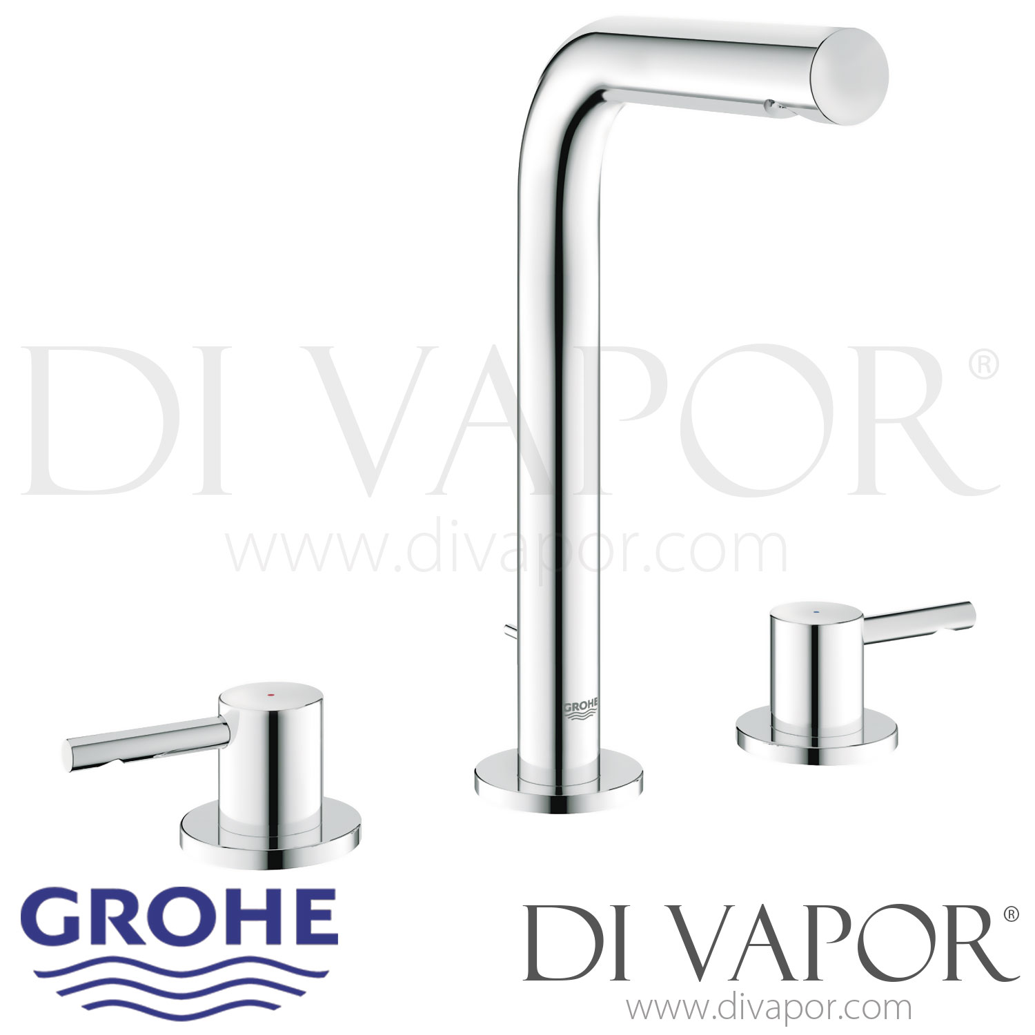 Grohe 20299000 Essence Three-Hole Basin Mixer (1/2 Inch) M-Size Spare Parts