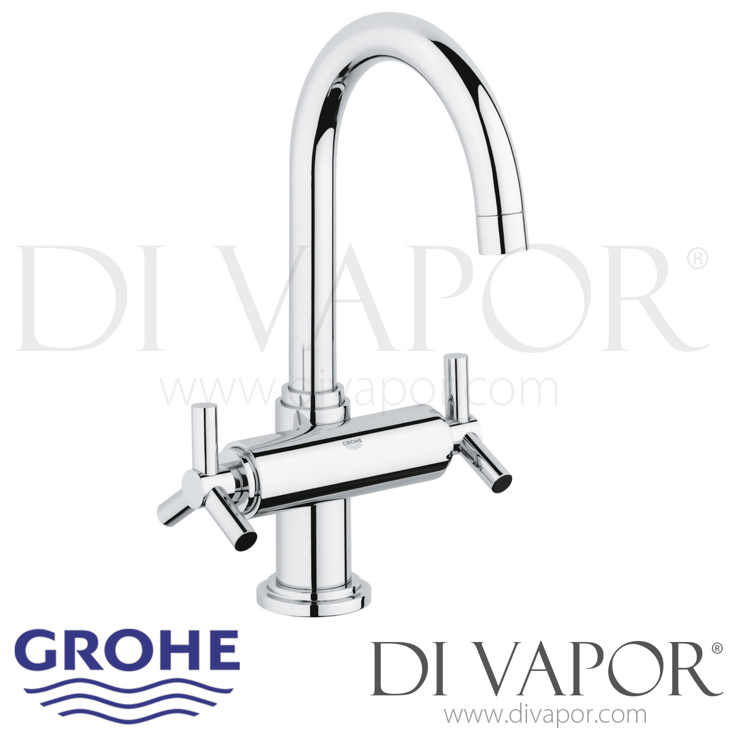 Grohe Atrio Classic Basin Mixer Crosshead L-Size - 2007 to 2009 - Tap ...