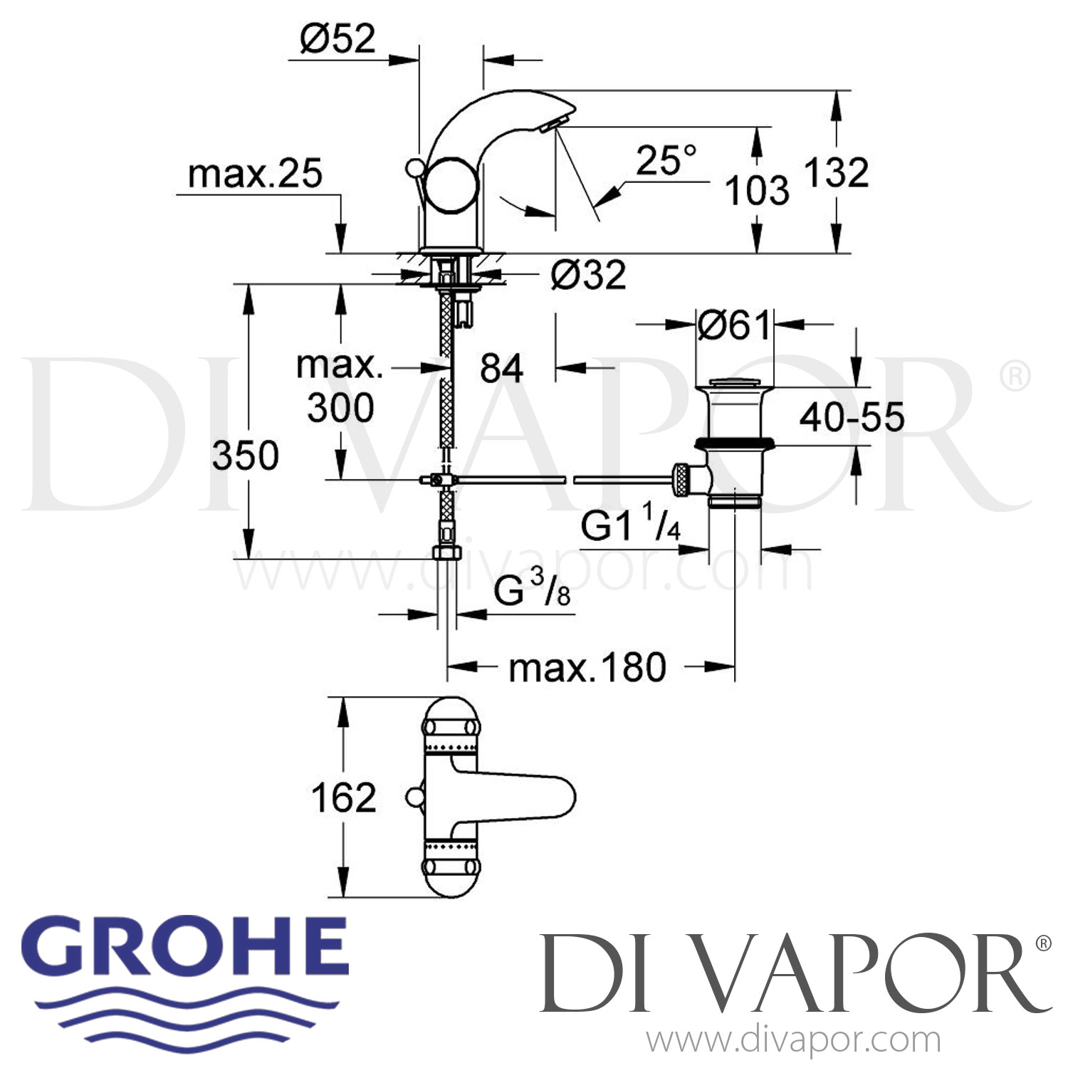 Grohe 21105000 Sentosa Basin Mixer Tap Spare Parts