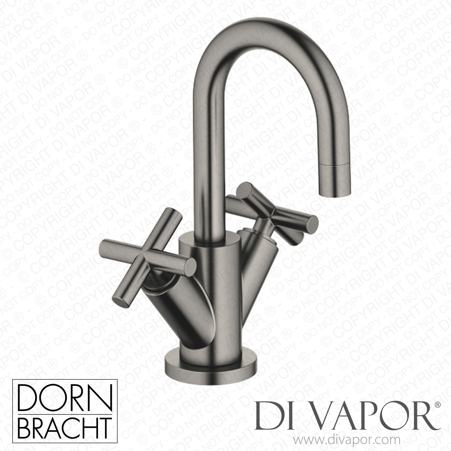 Dornbracht Tara Single-Hole Basin Mixer with Pop-Up Waste - Brushed ...