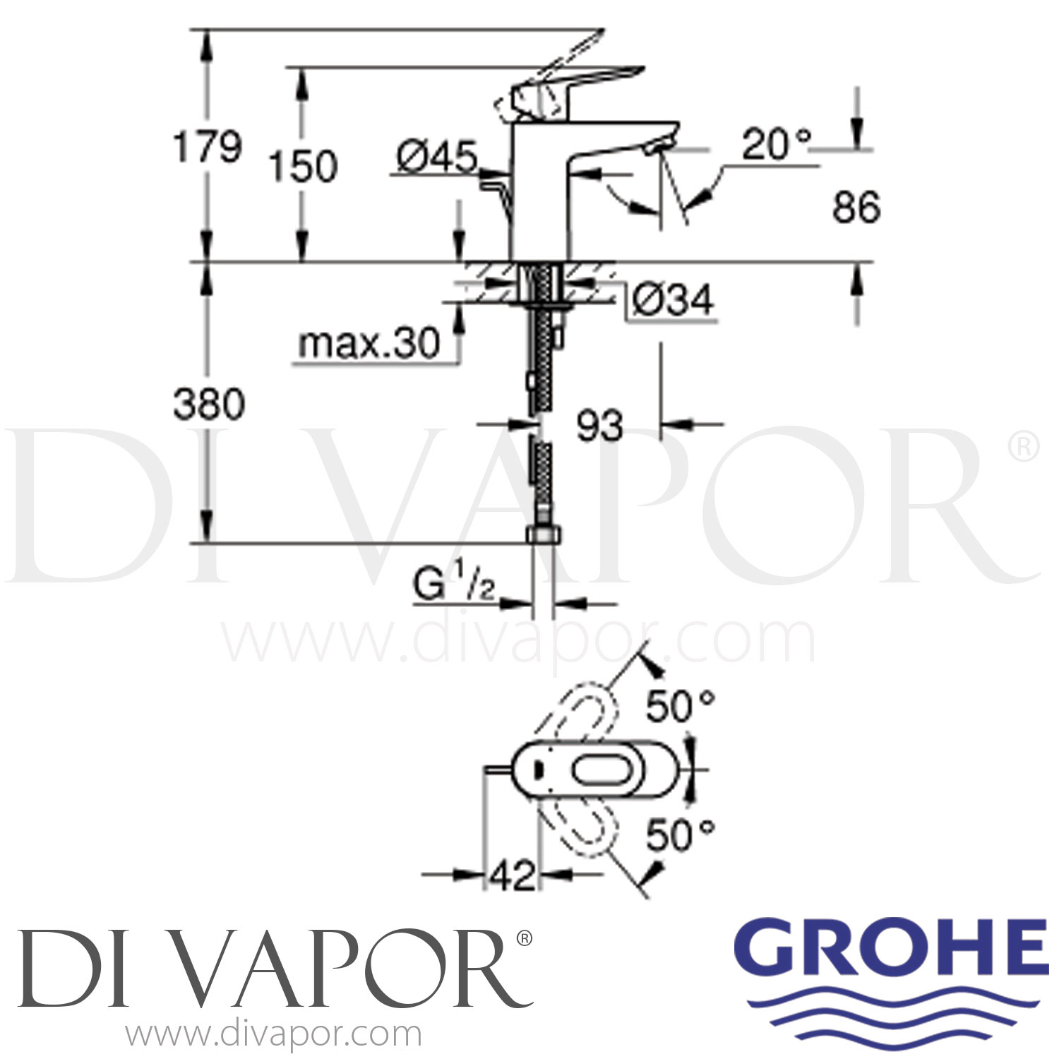 Grohe 23102000 BauLoop Single-Lever Basin Mixer Tap Spare Parts