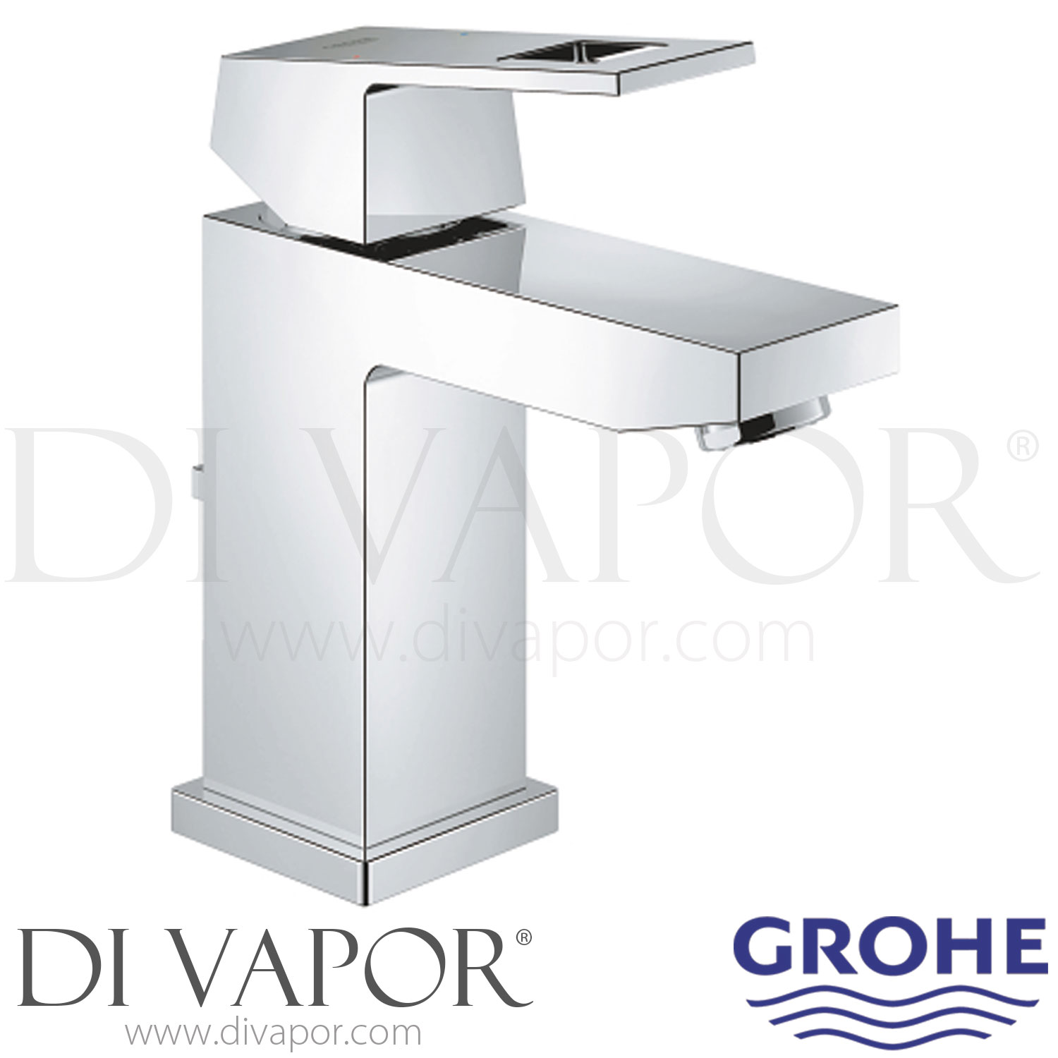 Grohe 23127000 Eurocube Single-Lever Basin Mixer (1/2 Inch) S-Size ...