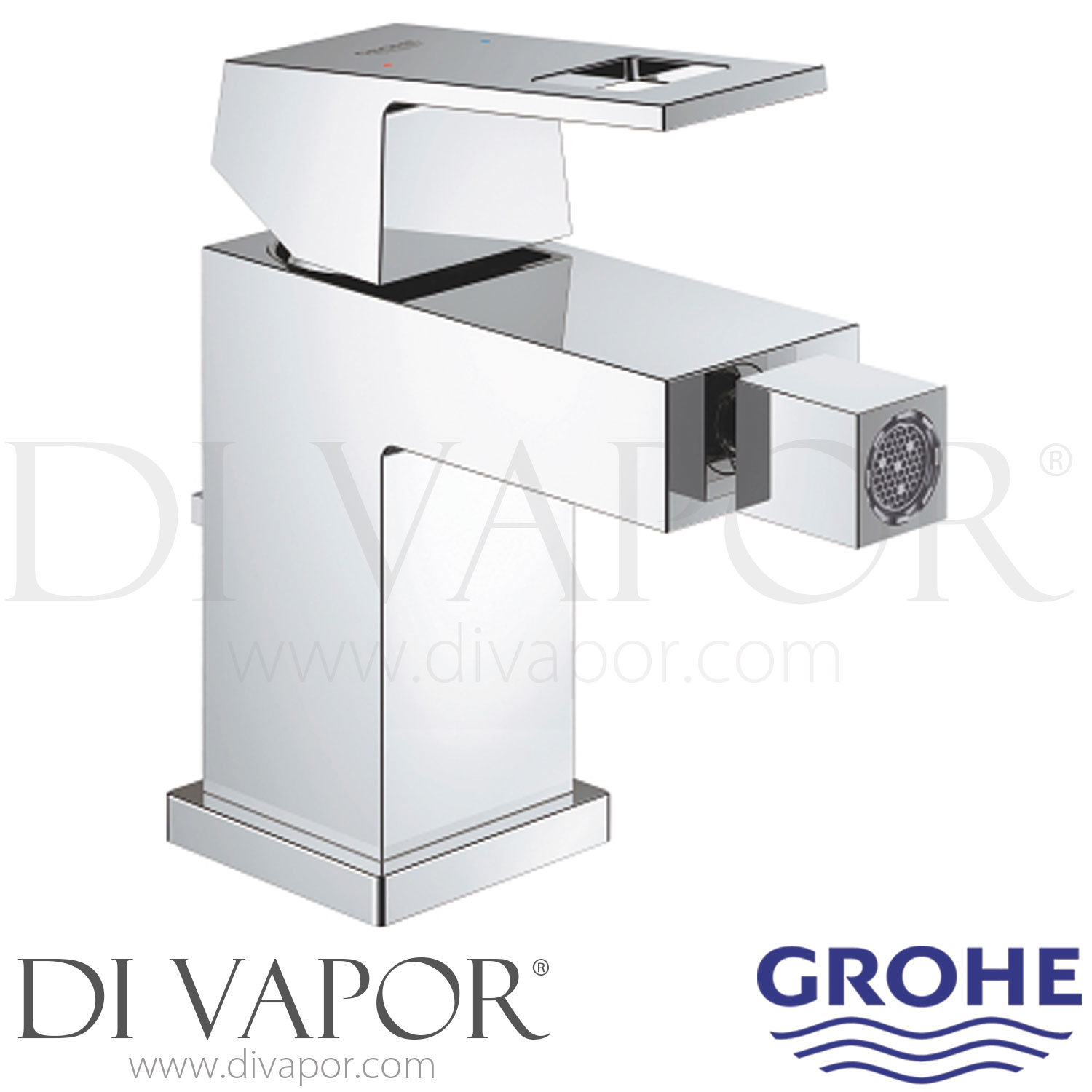 Grohe 23138000 Eurocube Single-Lever Bidet Mixer (1/2 Inch) S-Size ...