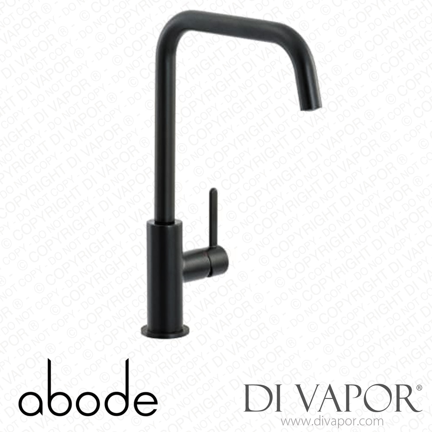 Abode Althia Single Lever Kitchen Tap Matt Black - 232909 Spare Parts