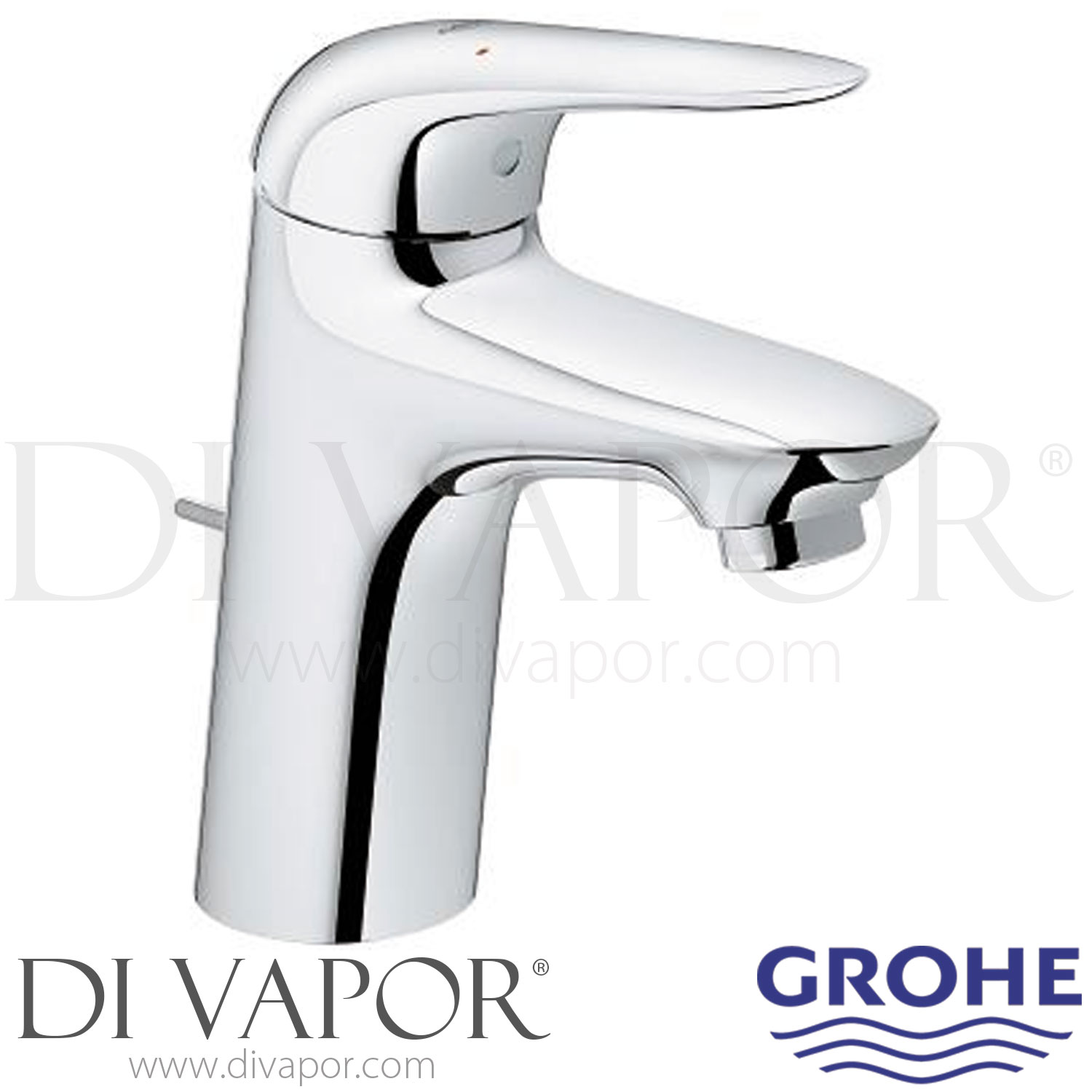 Grohe 23707003 Eurostyle Chrome Single-Lever Basin Mixer (1/2 Inch) S ...
