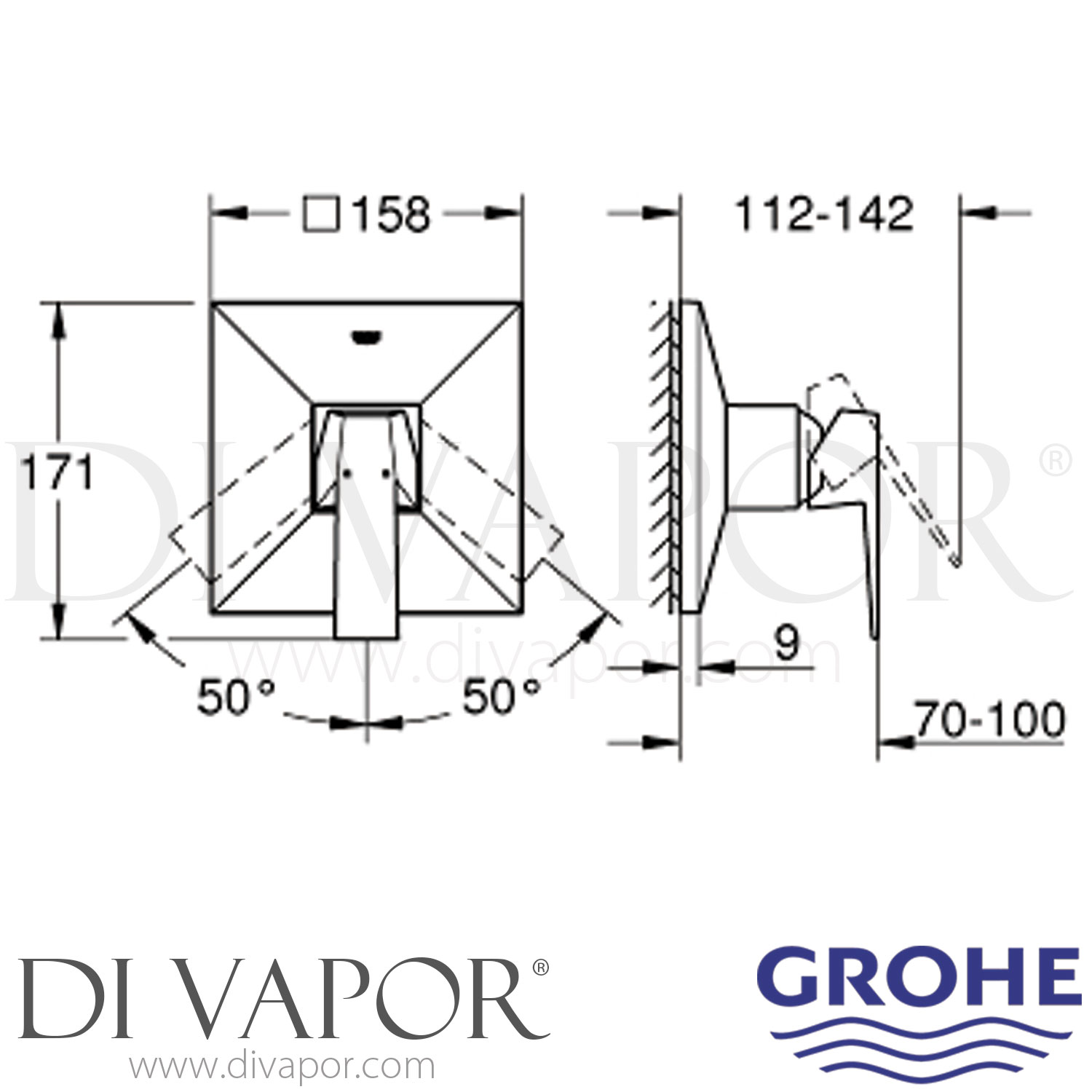 Grohe 24071000 Allure Brilliant Single-Lever Shower Mixer Spare Parts