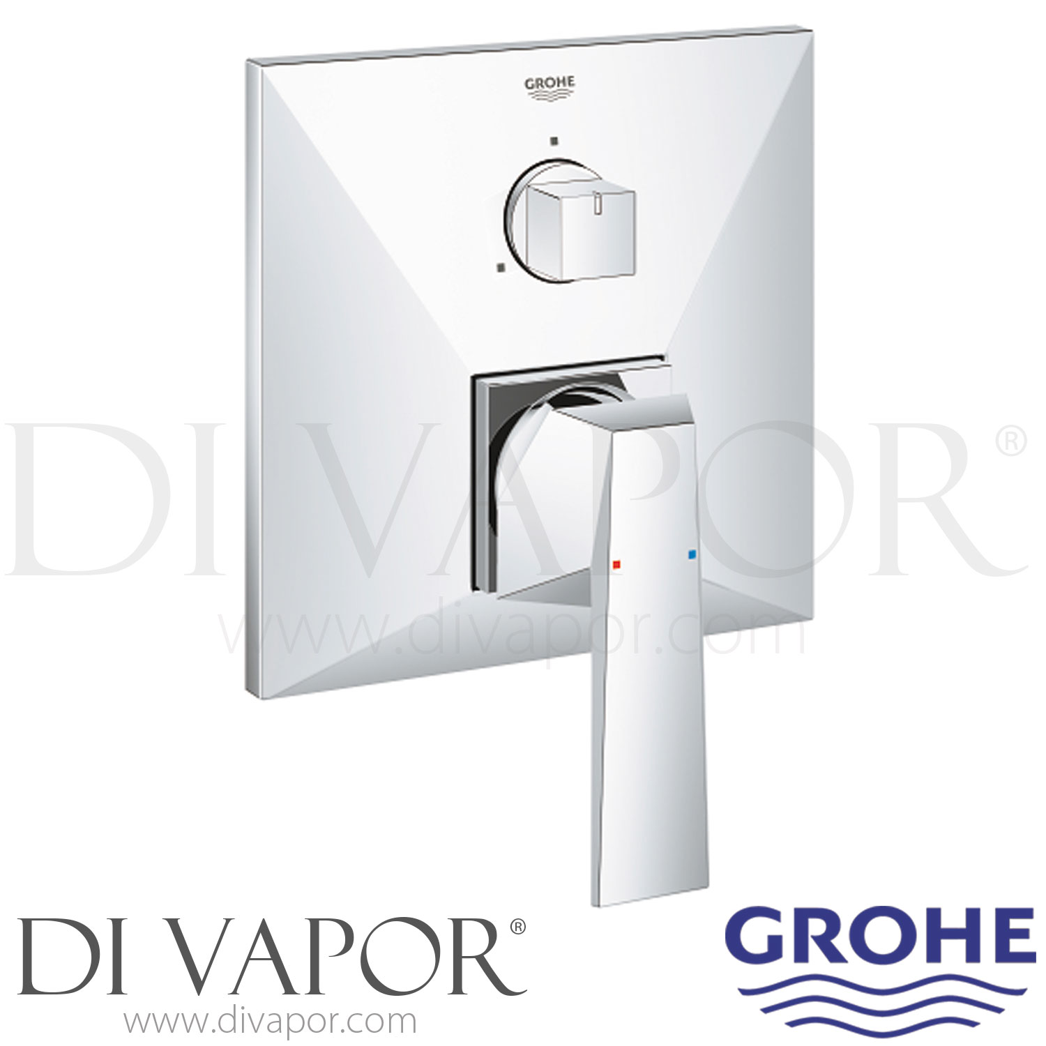 Grohe 24099000 Allure Brilliant Single-Lever Mixer with 3-Way Diverter ...