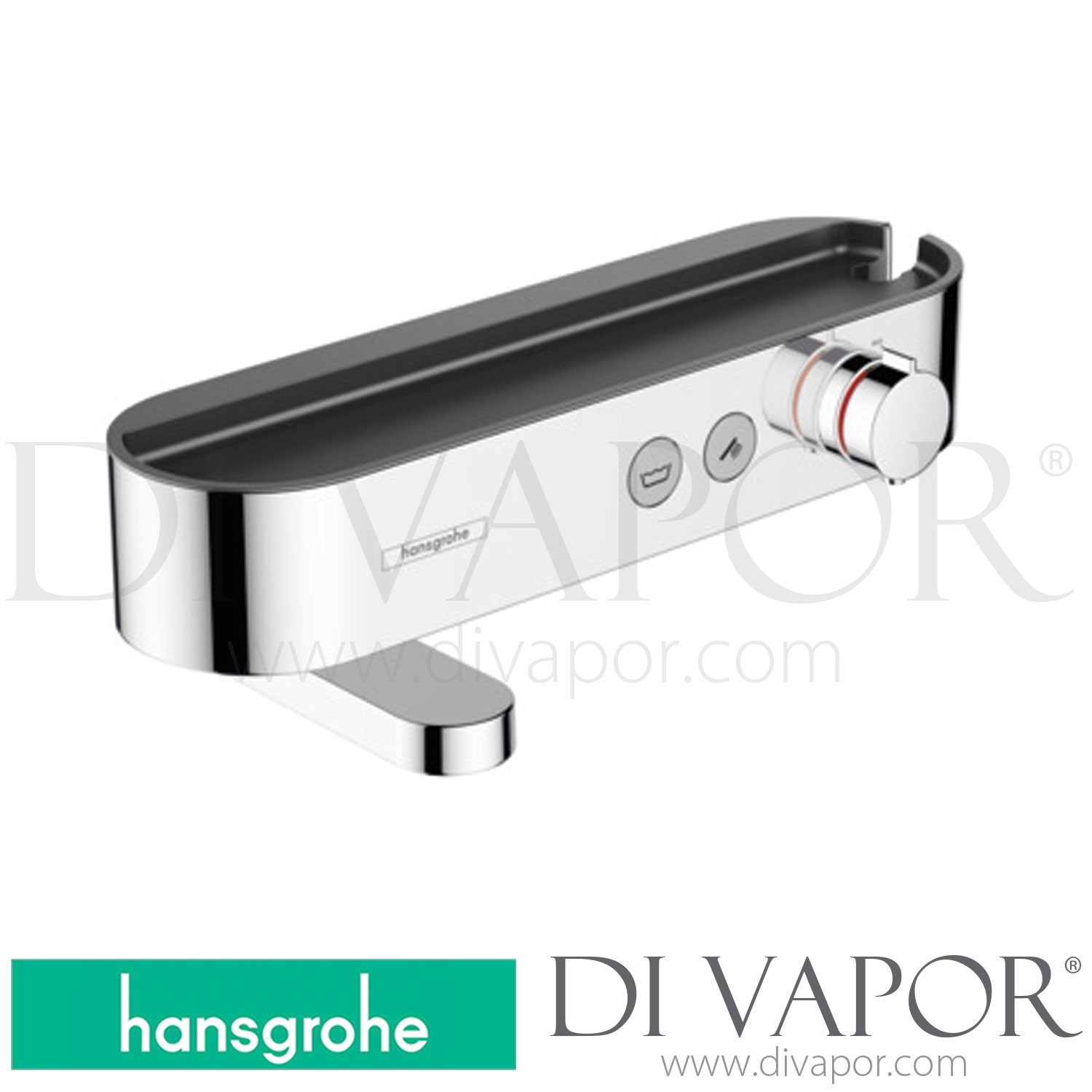 Hansgrohe 24340007 ShowerTablet Select Bath Thermostat 400 for Exposed ...