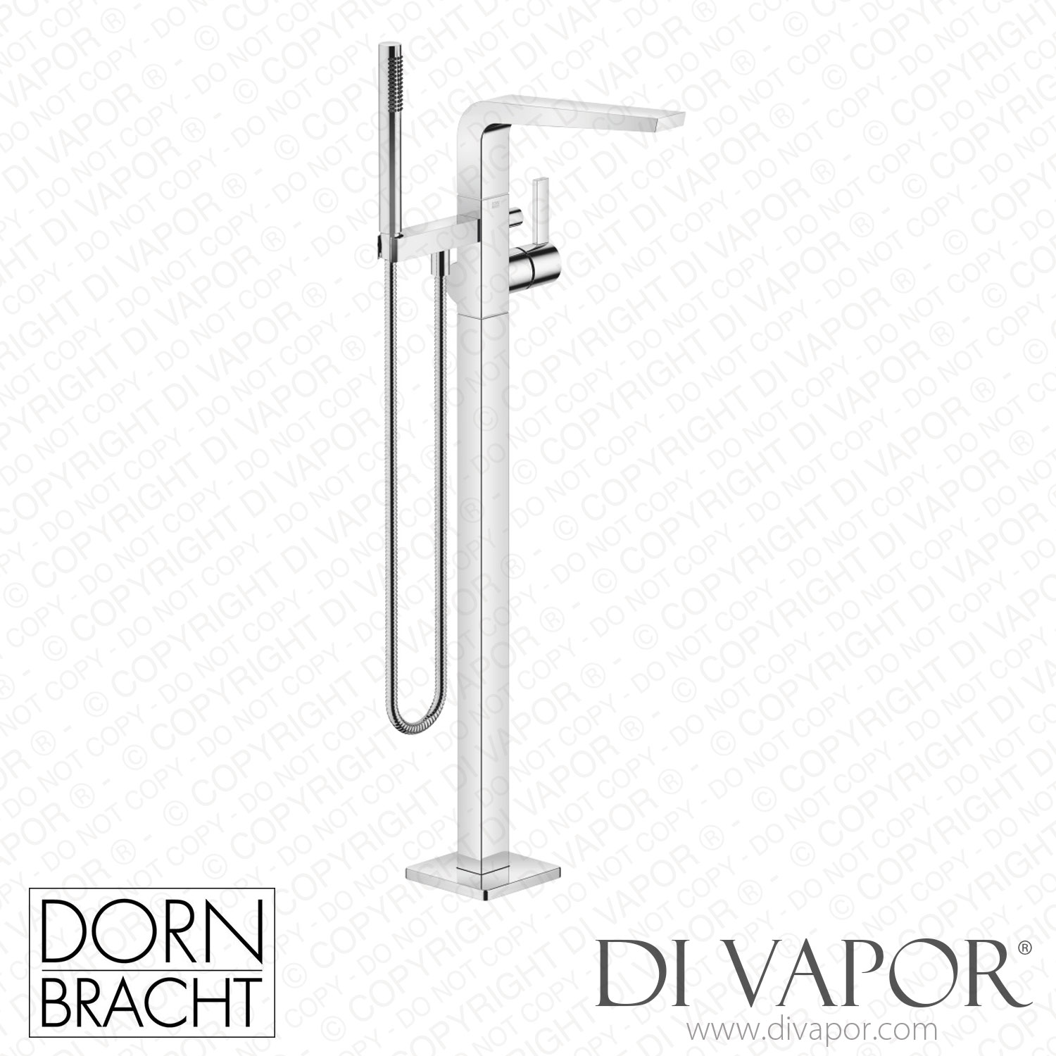 Dornbracht Single Lever Tub Mixer with Stand Pipe for Freestanding ...