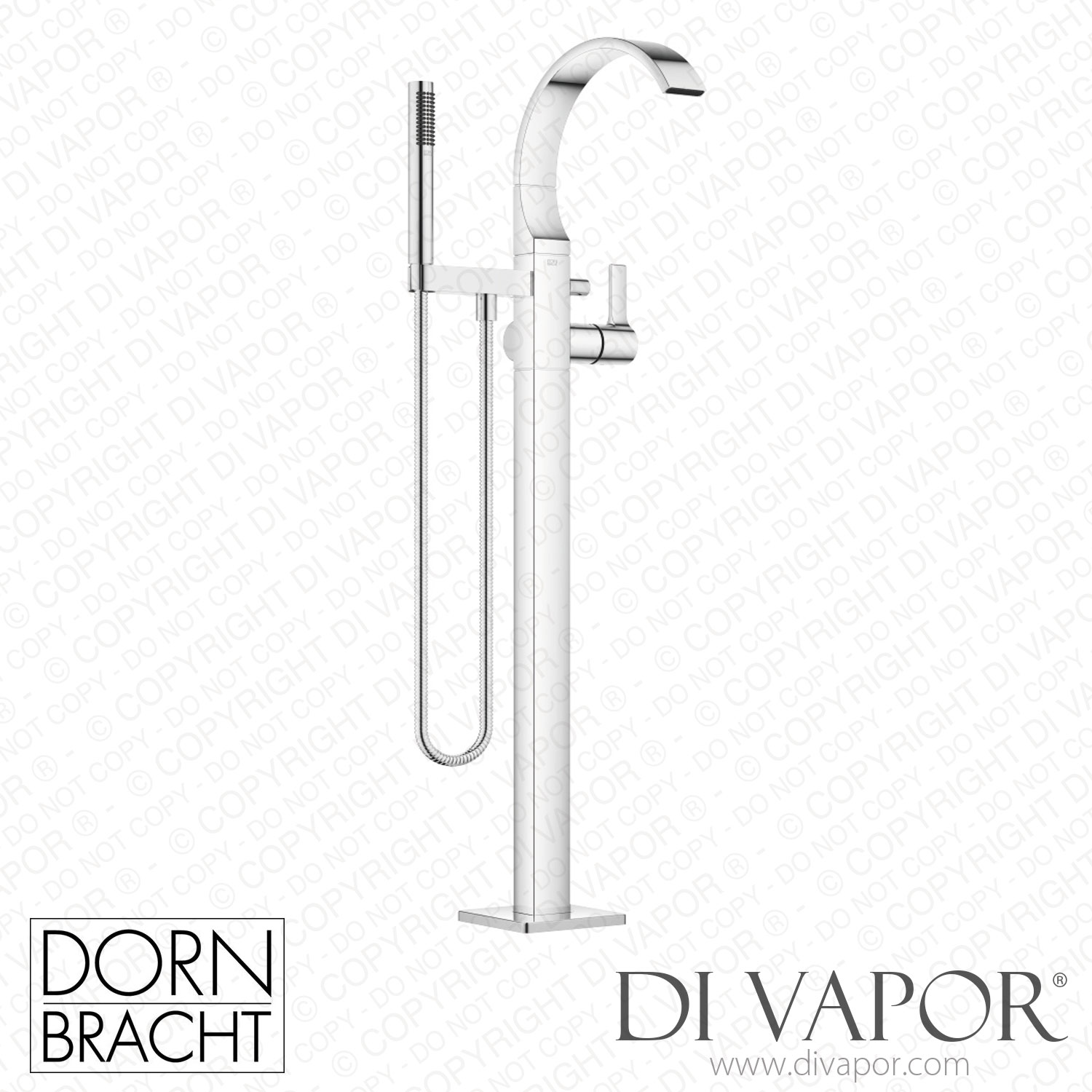 Dornbracht Single Lever Tub Mixer with Stand Pipe for Freestanding ...