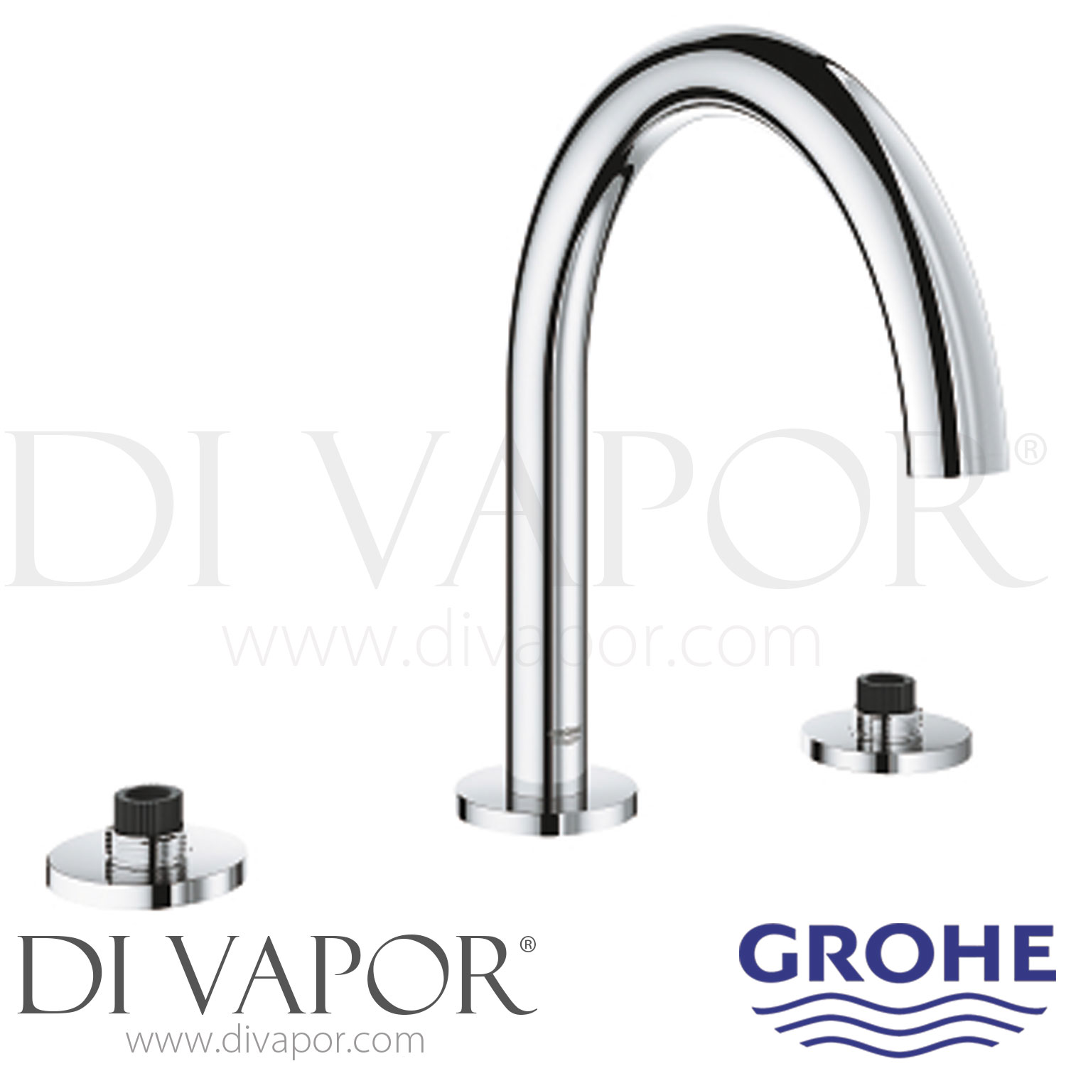 Grohe 25048003 Atrio Chrome 3-Hole Bath Combination Spare Parts