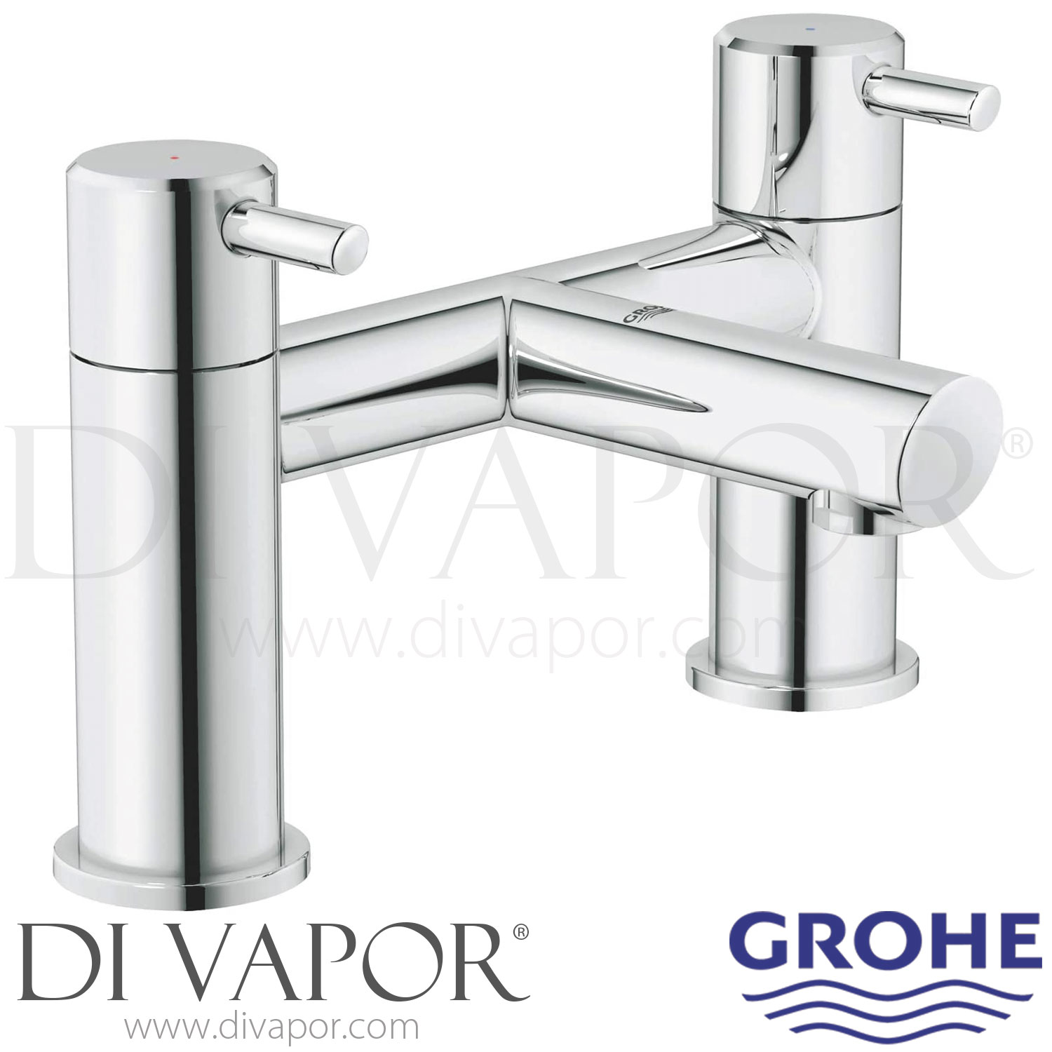 Grohe 25102000 Concetto Two-Handle Bath Filler Spare Parts