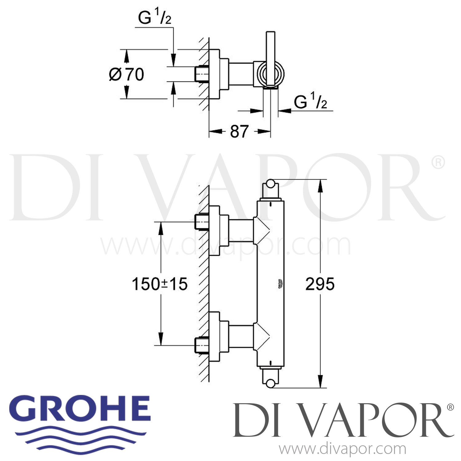 Grohe 26004000 Atrio Shower Mixer Spare Parts