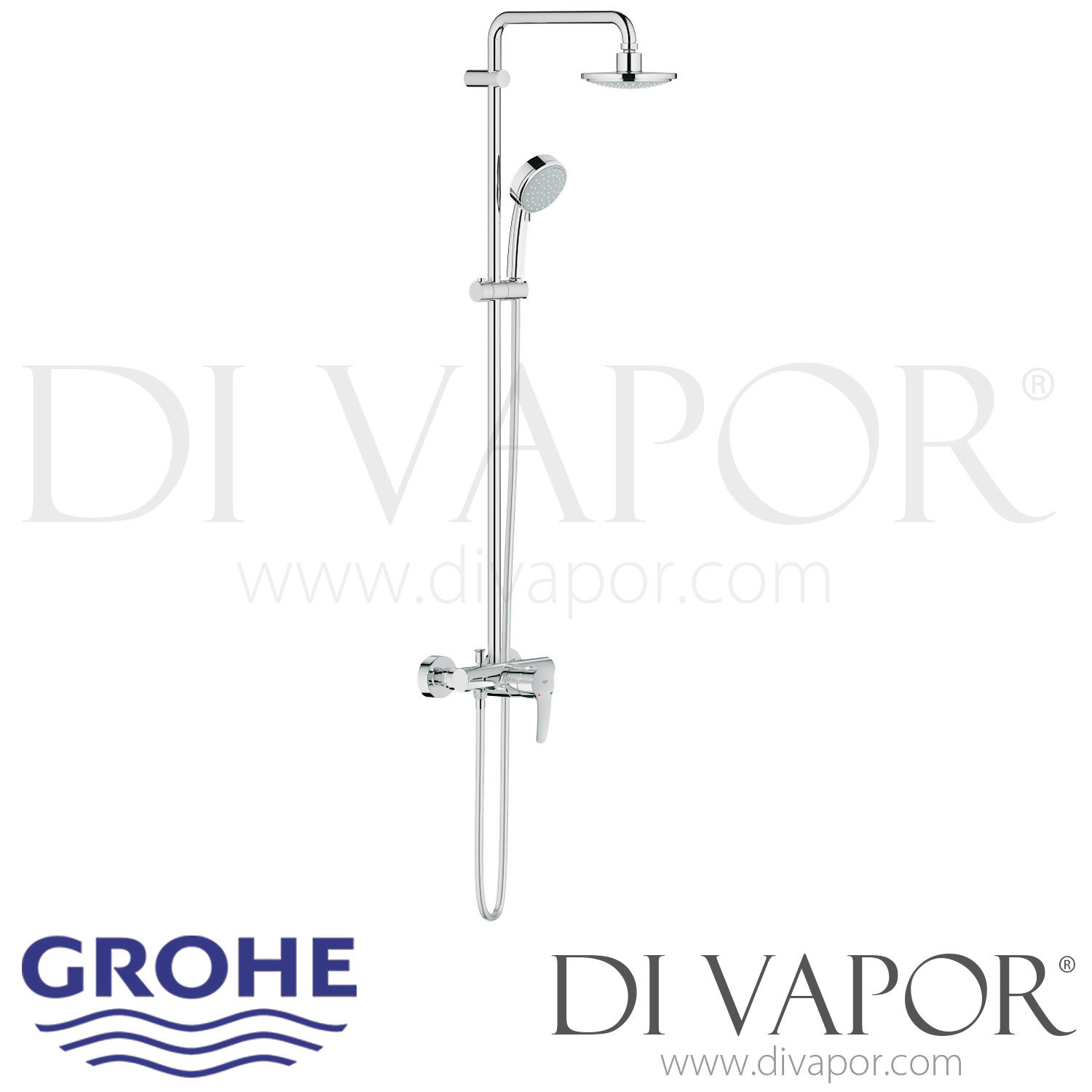 Grohe 26224000 Tempesta Cosmopolitan 160 Shower System with Single ...