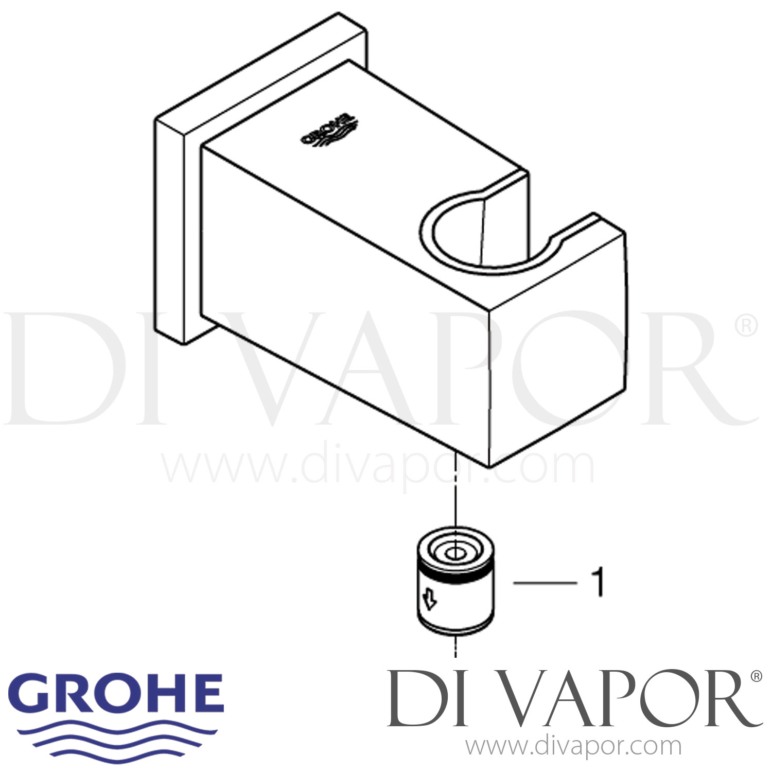 Grohe 26370000 Euphoria Cube Shower Outlet Elbow Spare Parts