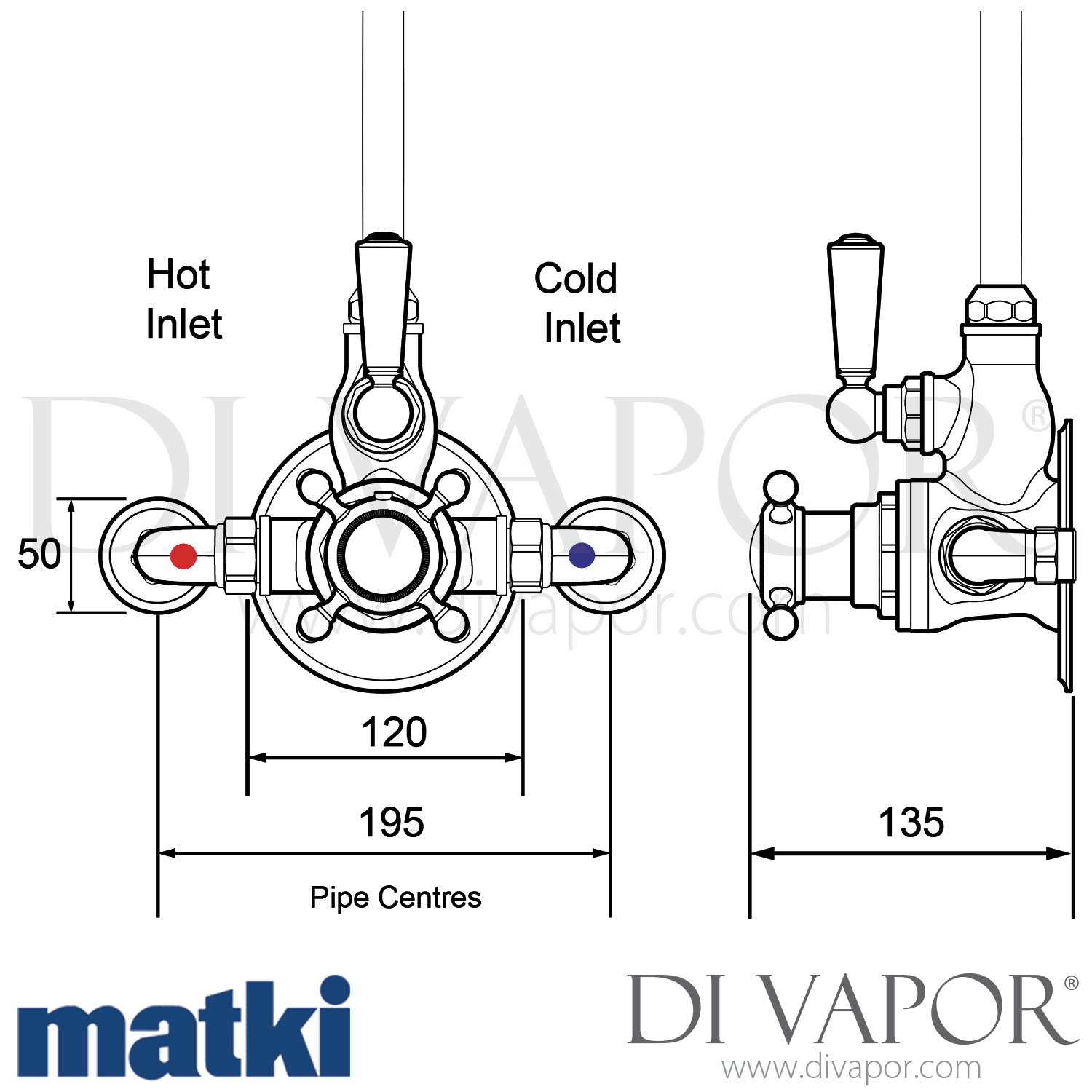 Matki Swadling 2700 Invincible Exposed Shower Valve (2003+) Spare Parts