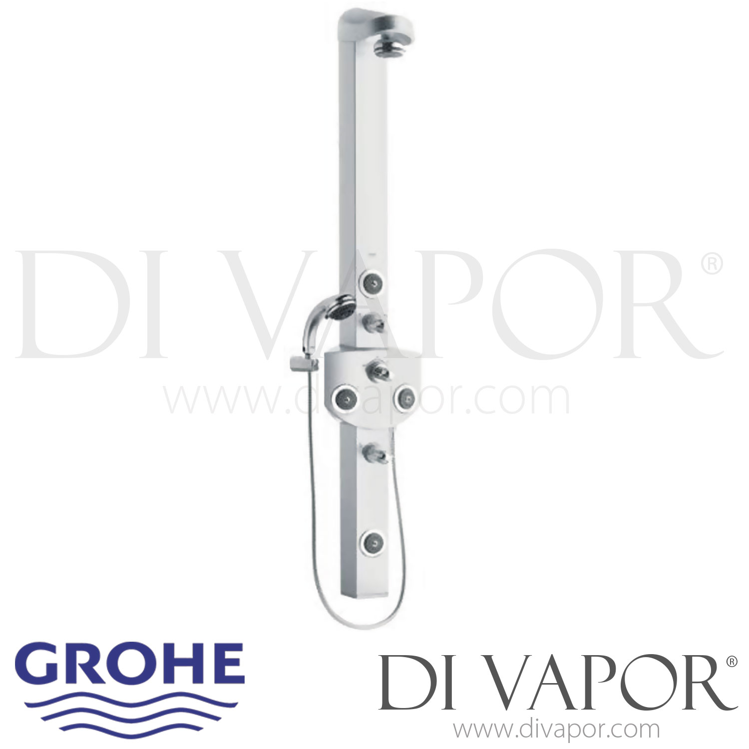 Grohe 27027 | 27027000 Aquatower 3000 Dual Shower System (3/4 Inch ...