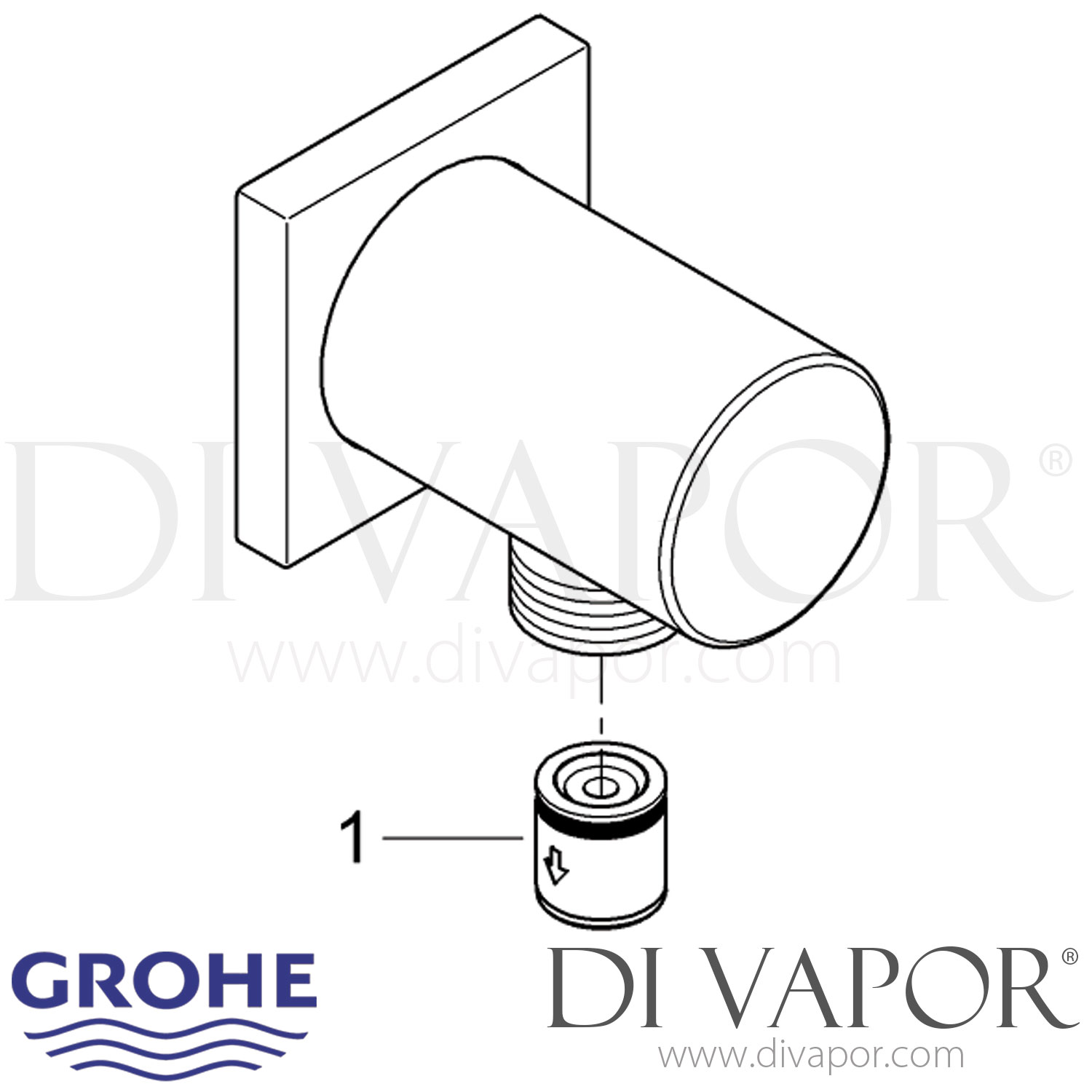 Grohe 27076000 Rainshower Shower Outlet Elbow Spare Parts