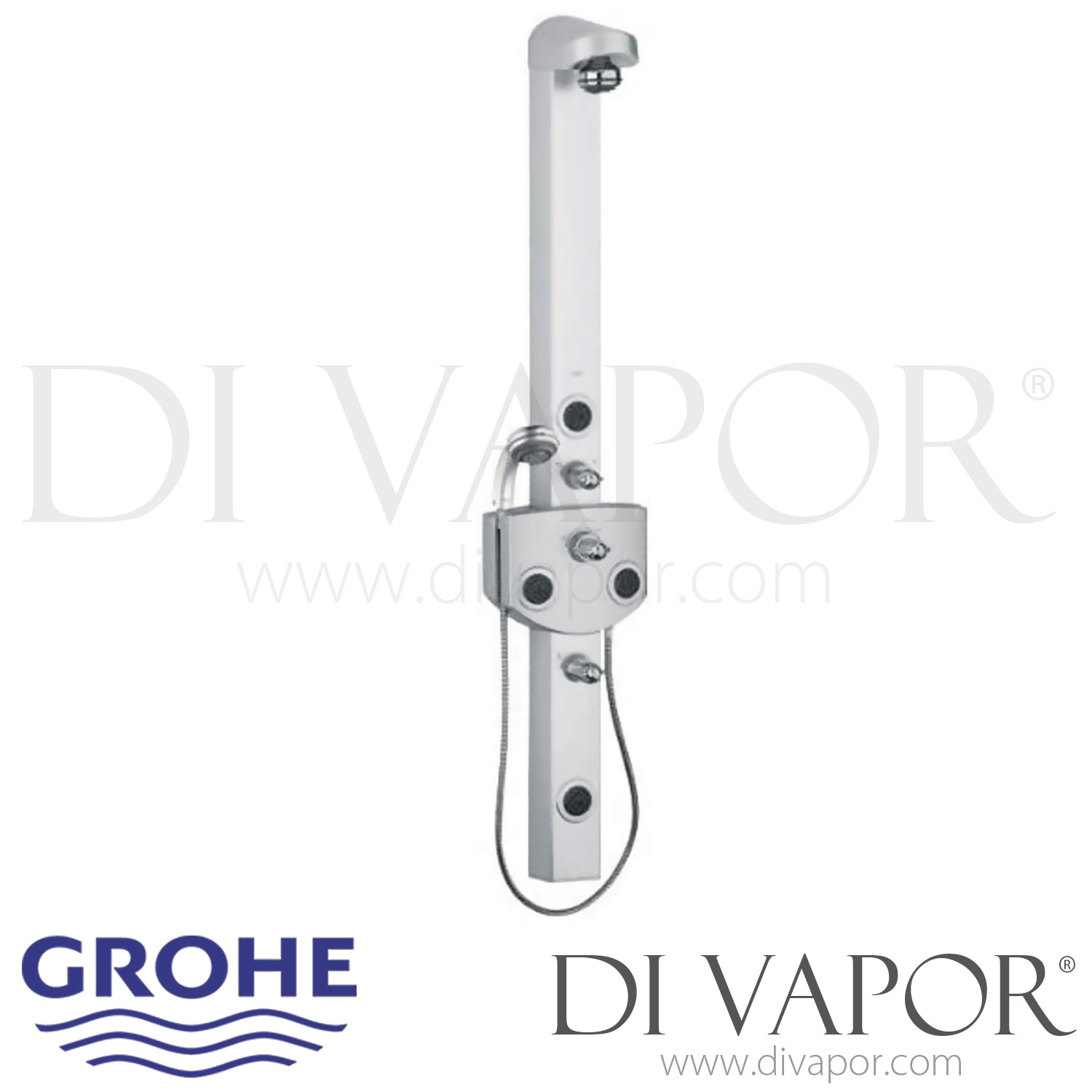 Grohe 27202 | 27 202 | 27202000 Aquatower 3000 Top 4 Shower System ...