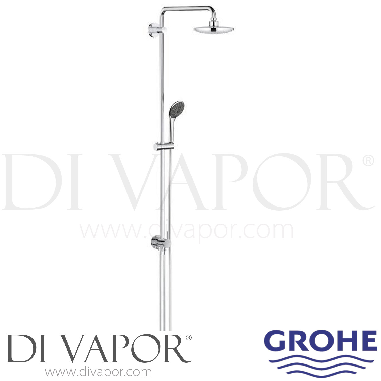 Grohe 27357001 Vitalio Joy System 180 Shower System with Diverter Spare ...