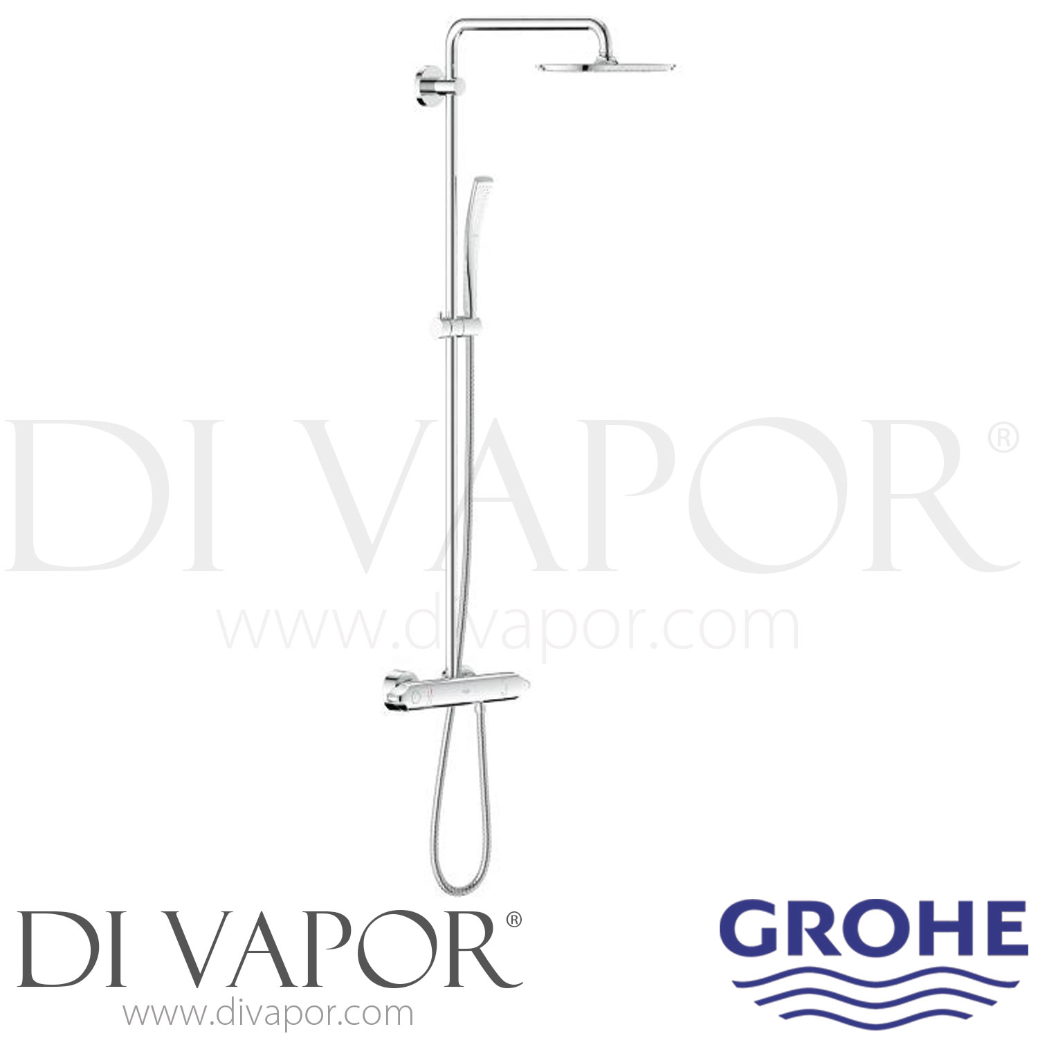 Grohe 27472000 Rainshower System Veris 300 Shower System with ...