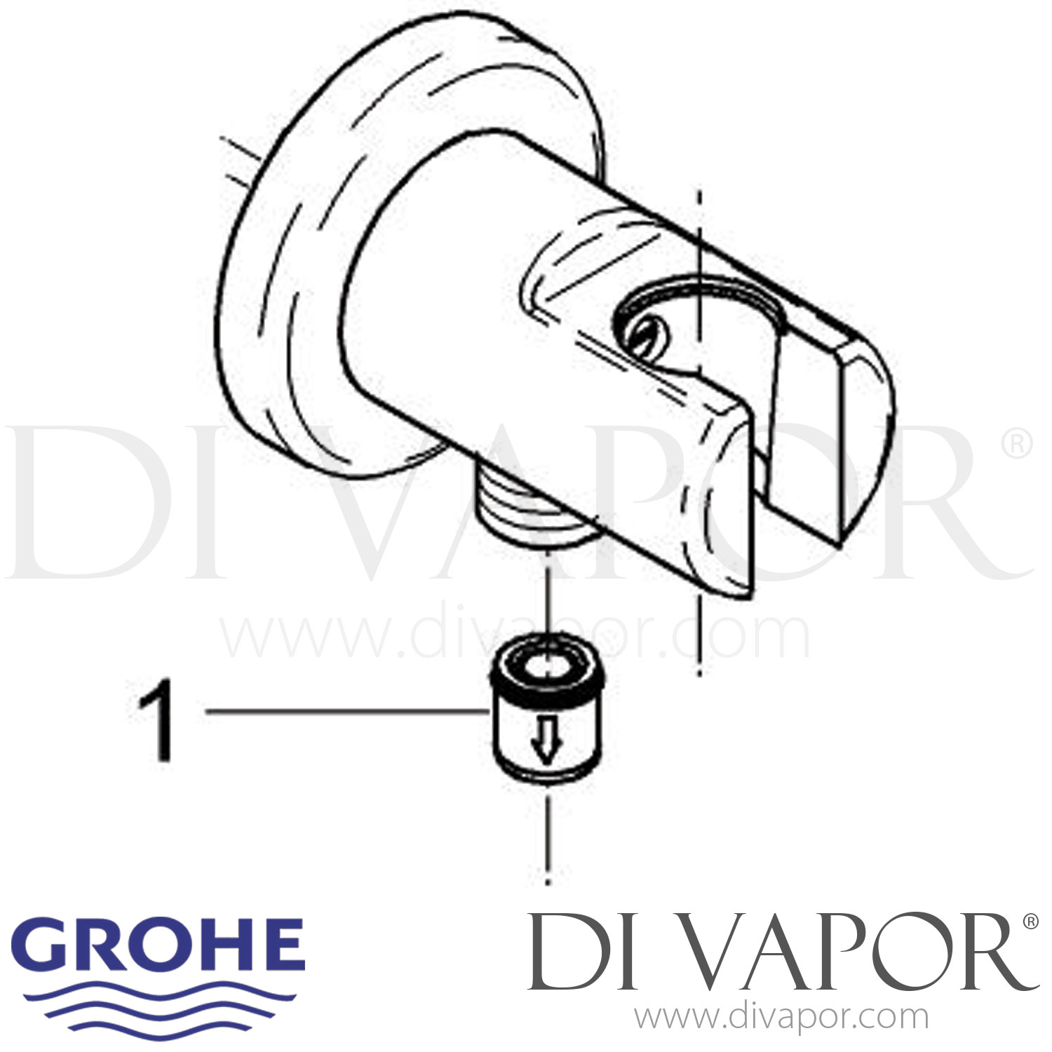 Grohe 28679000 Relexa Shower Outlet Elbow Spare Parts