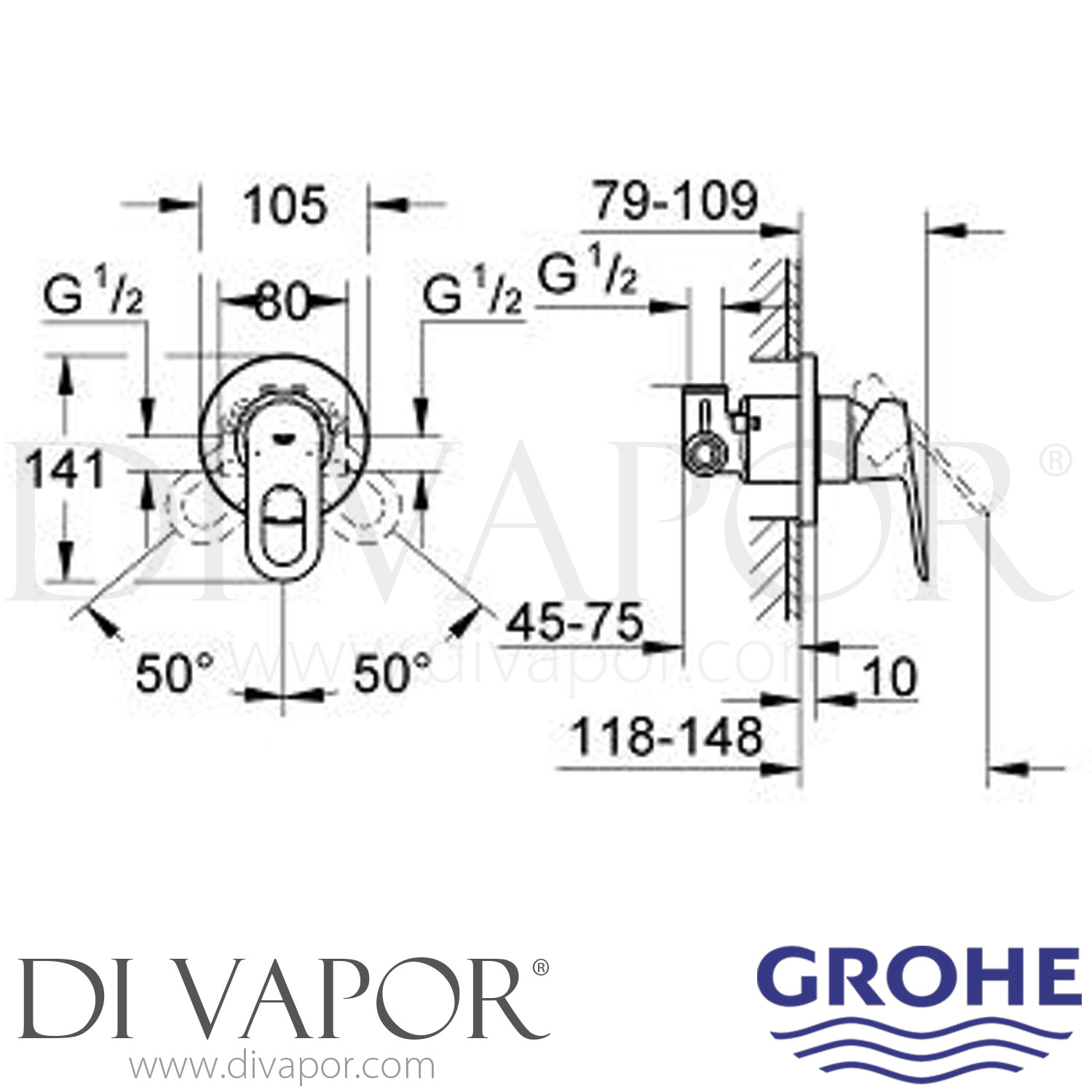 Grohe 29042000 BauLoop Single-Lever Shower Mixer Spare Parts