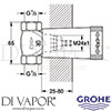 Grohe 29052000 Concealed Valve (1/2 Inch) Spare Parts