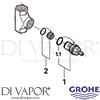 Grohe 29052000 Concealed Valve (1/2 Inch) Spare Parts