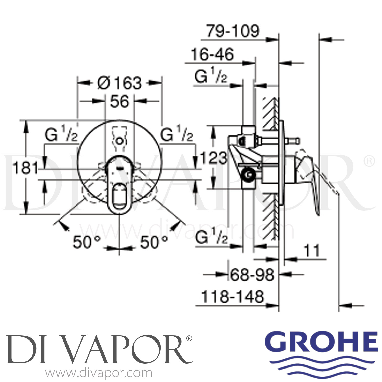Grohe 29081000 BauLoop Single-Lever Bath Mixer Spare Parts