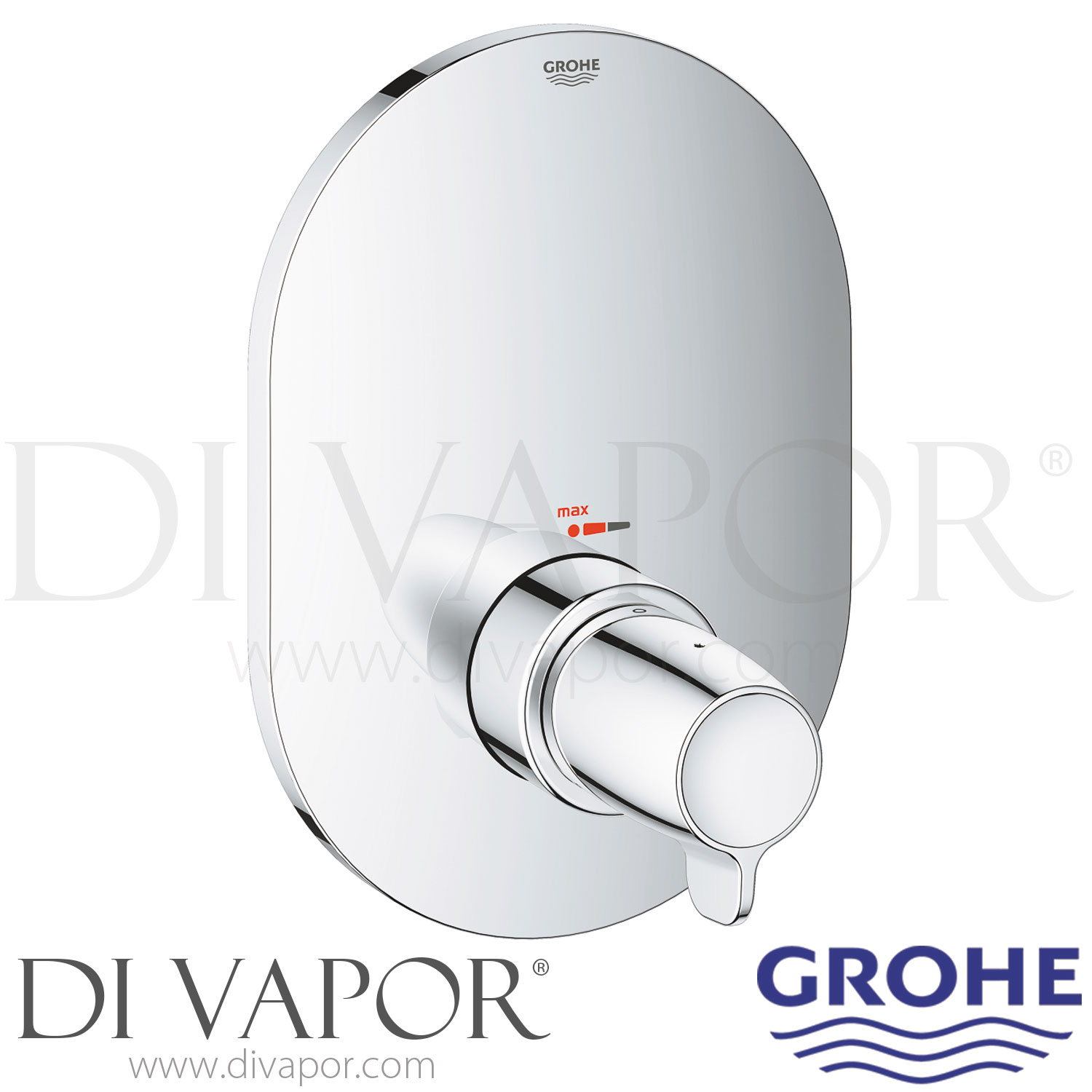 Grohe 29096000 Grohtherm Special Trim for Thermostatic Shower Valve ...