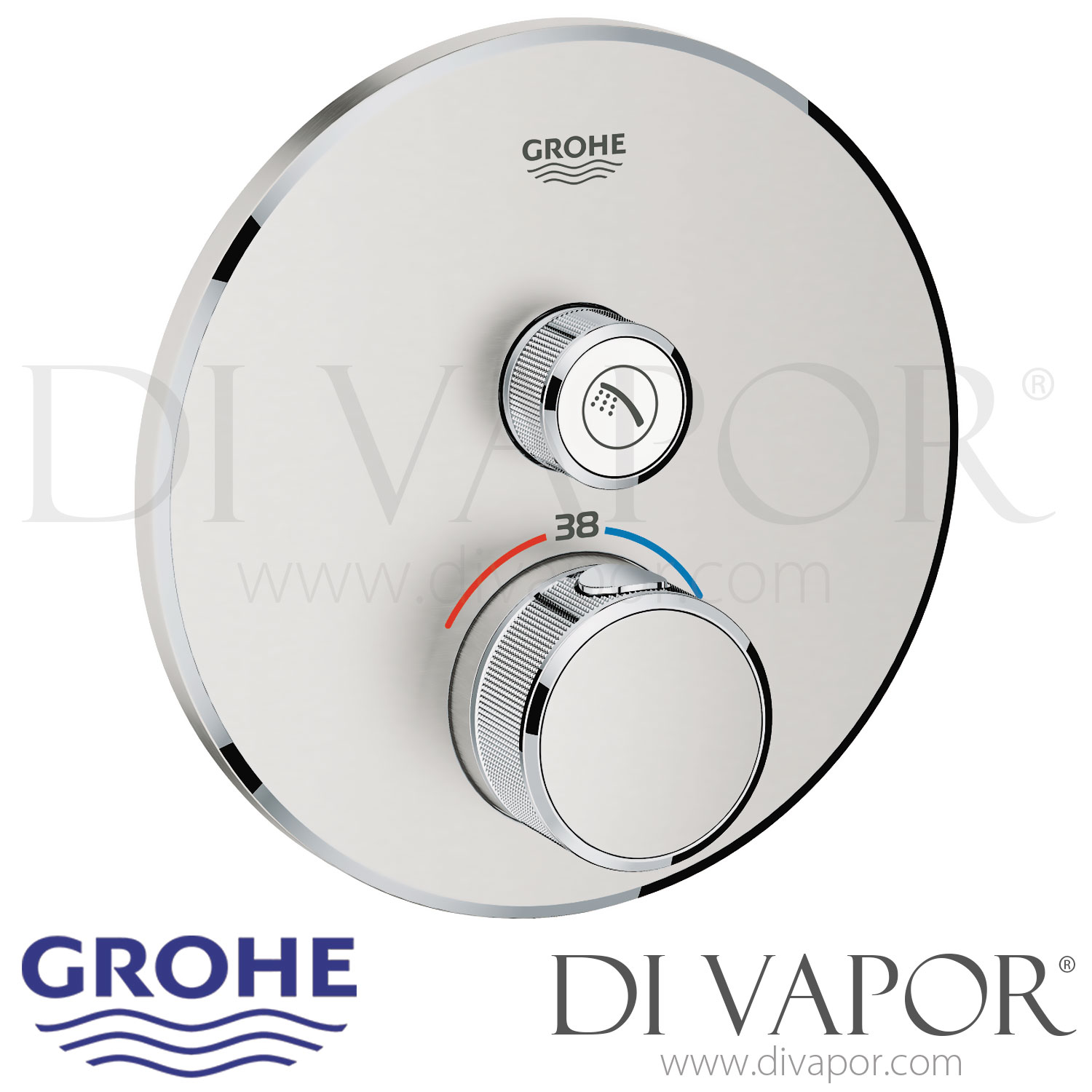 Grohe 29118DC0 Grohtherm SmartControl Thermostat for Concealed ...