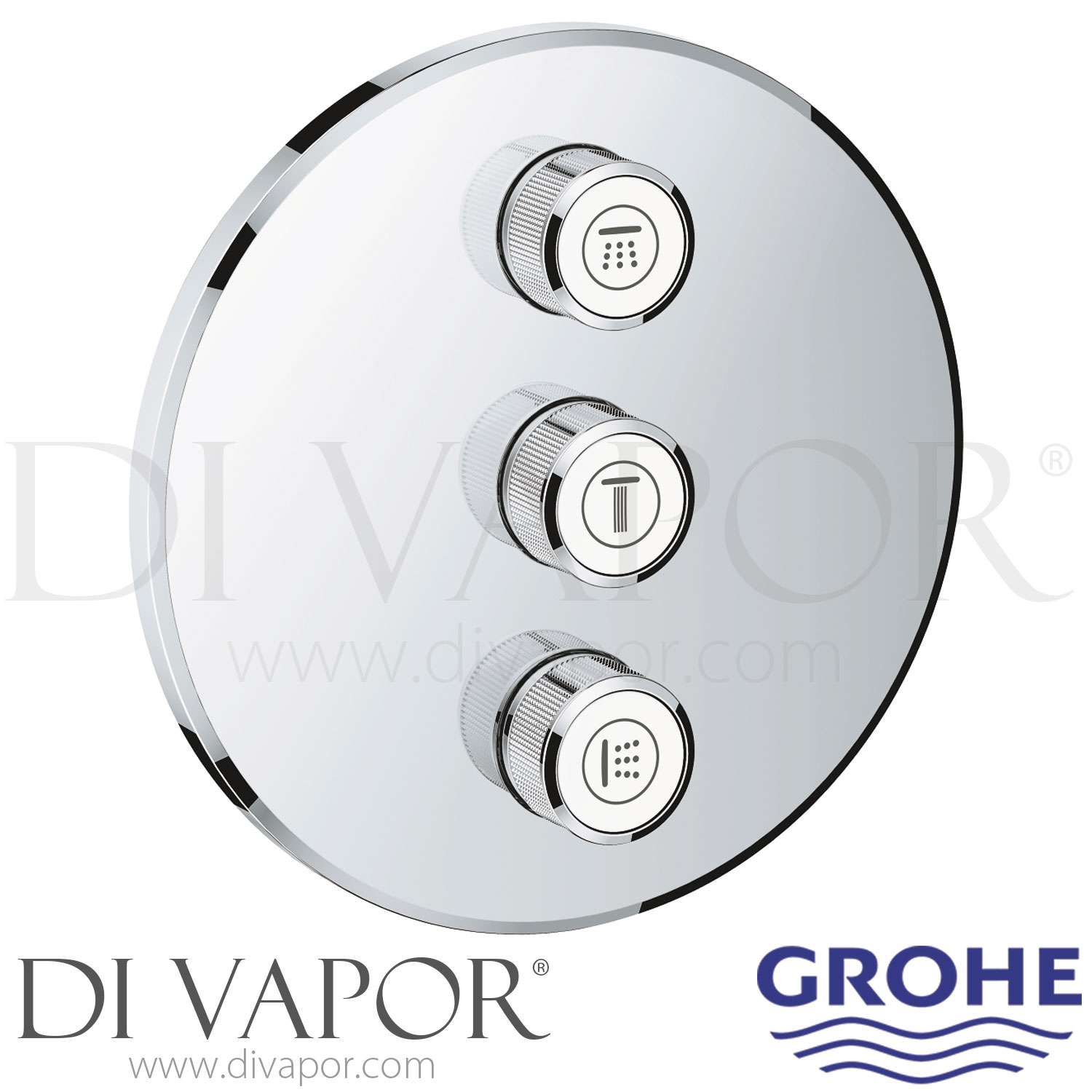 Grohe 29122000 Grohtherm SmartControl Triple Volume Control Trim Spare ...
