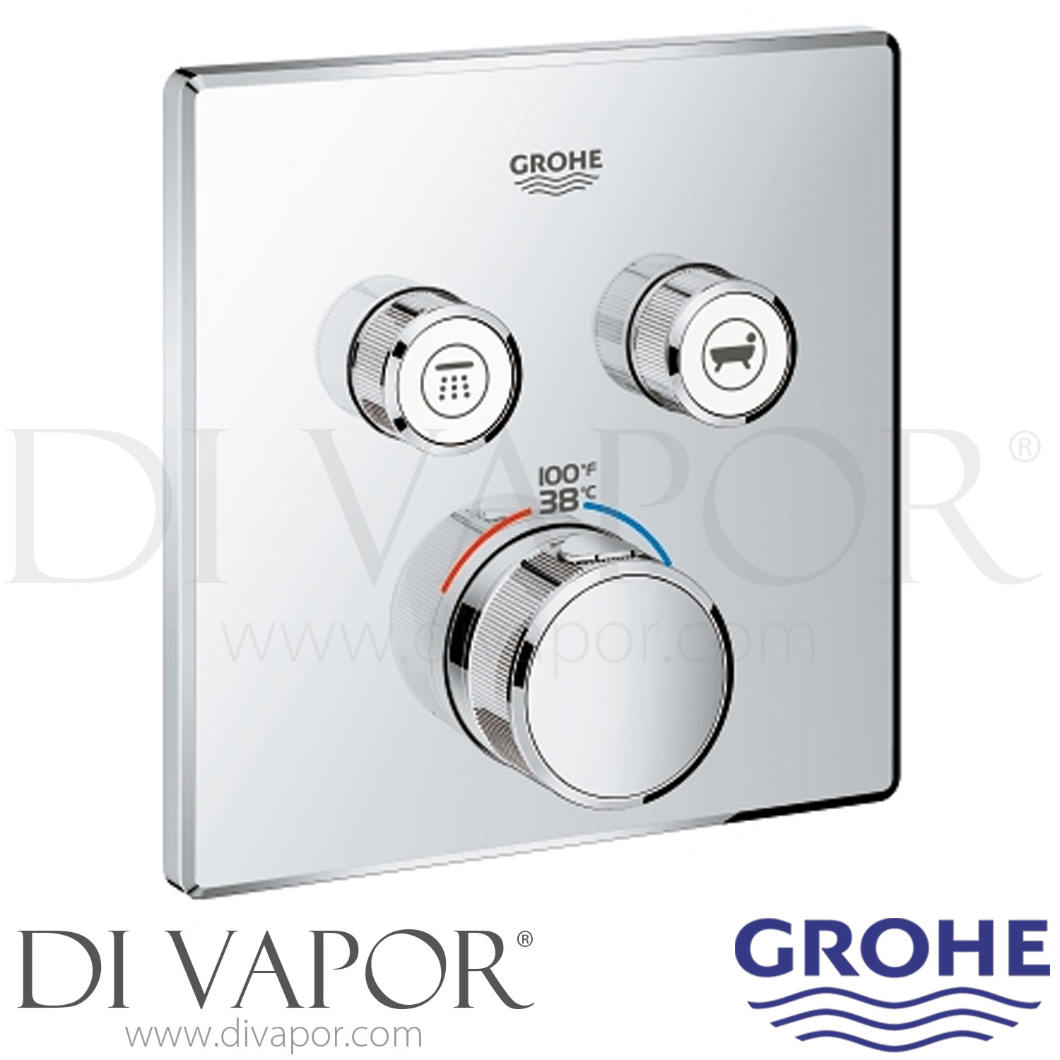 Grohe 29141000 Grohtherm SmartControl Thermostat For Concealed ...