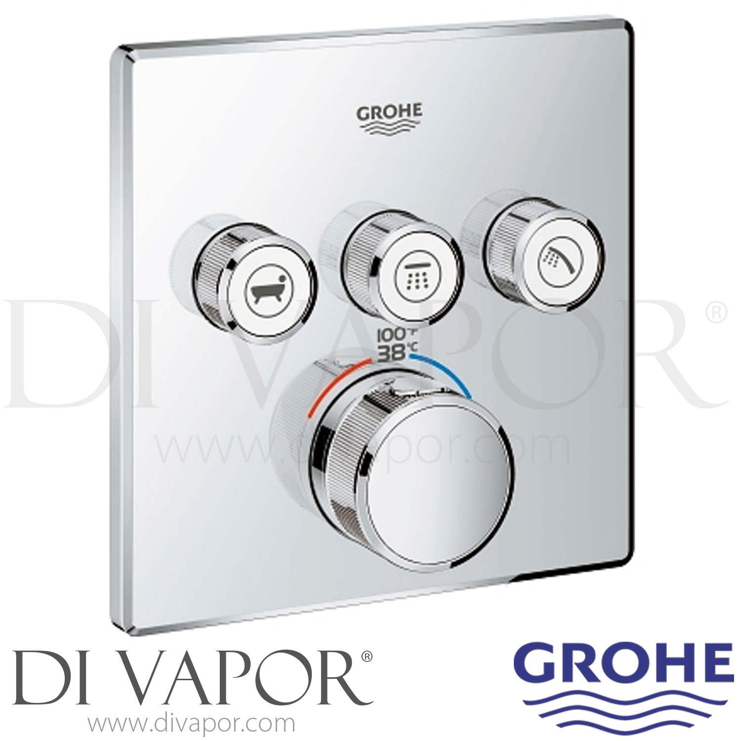 Grohe 29142000 Grohtherm SmartControl Thermostat for Concealed ...