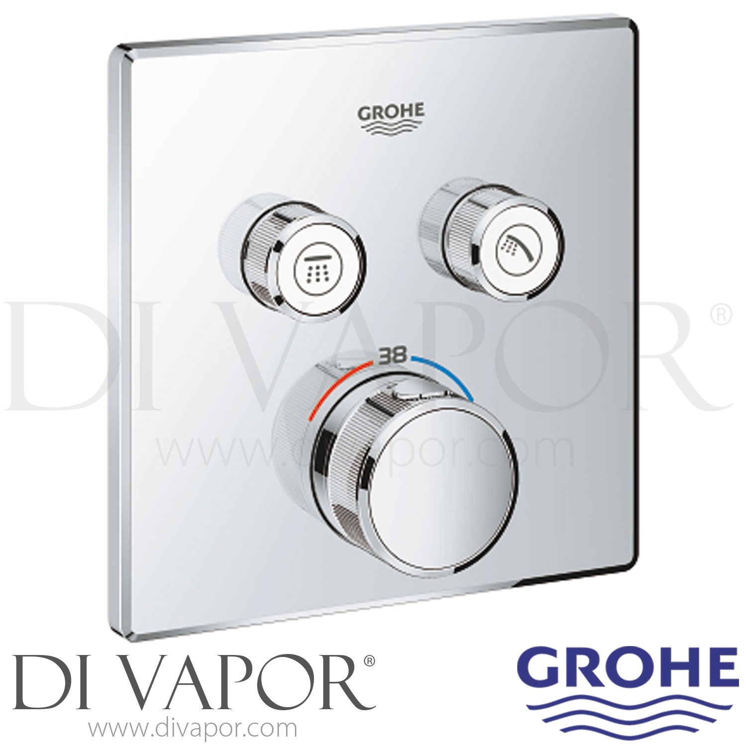Grohe 29229000 Grohtherm SmartControl Thermostat for Concealed ...