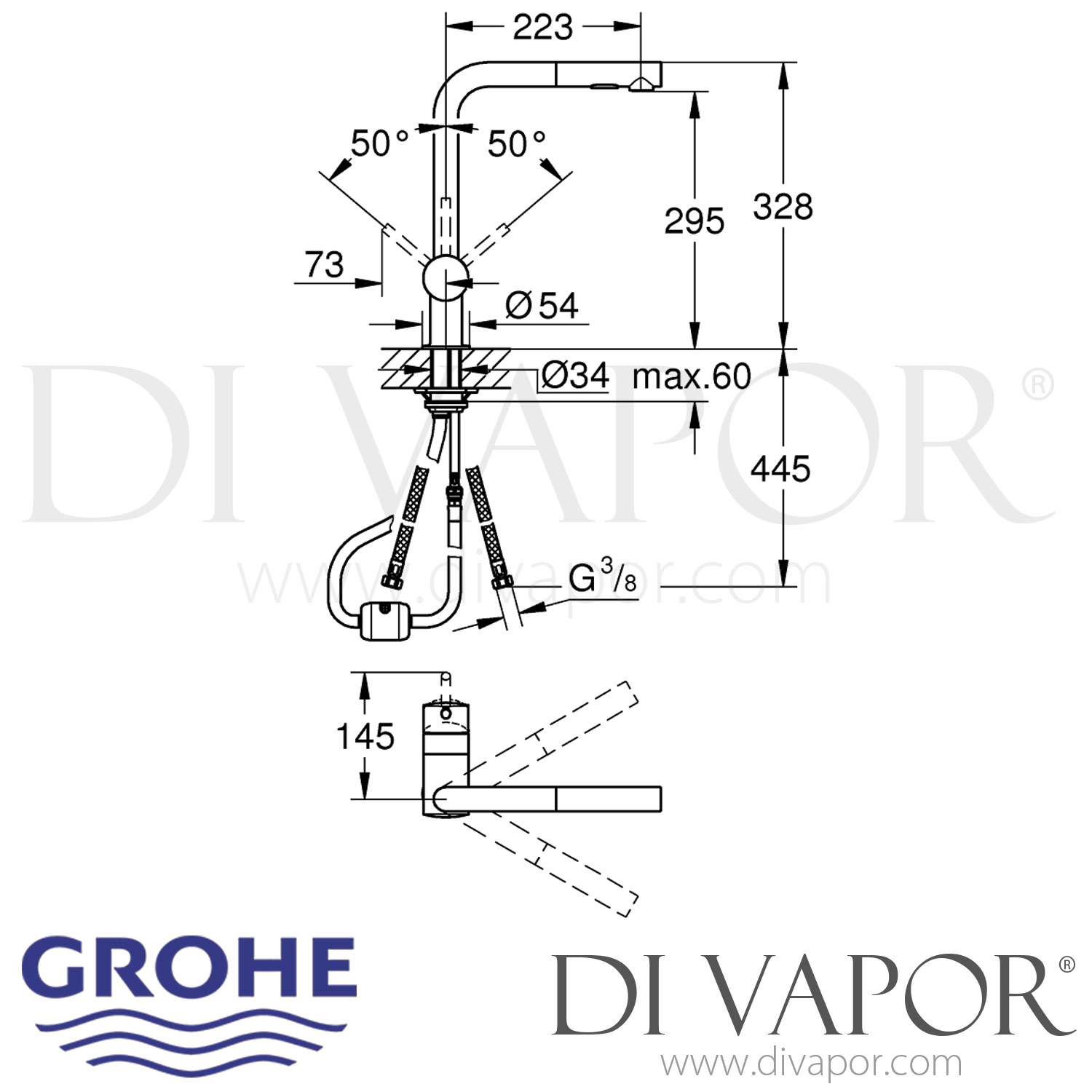 Grohe 30274000 Minta Single-Lever Sink Mixer (1/2 Inch) Spare Parts