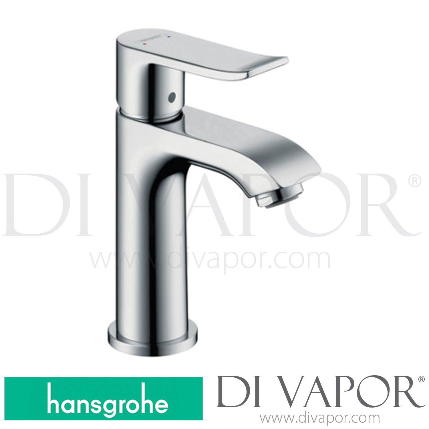 Hansgrohe 31088000 Metris Single Lever Basin Mixer 100 for Hand ...