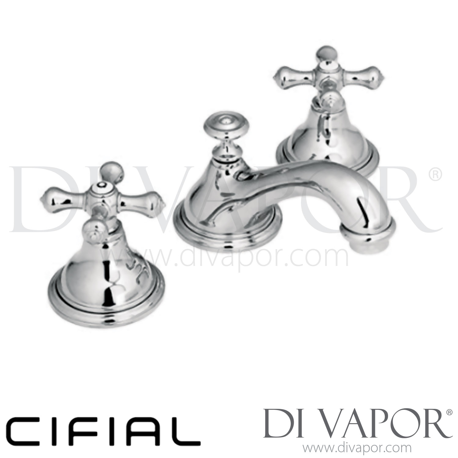 Cifial 31130EDHXXX Edwardian Sink Mixer Tap with VDA 3F H/C Spare Parts