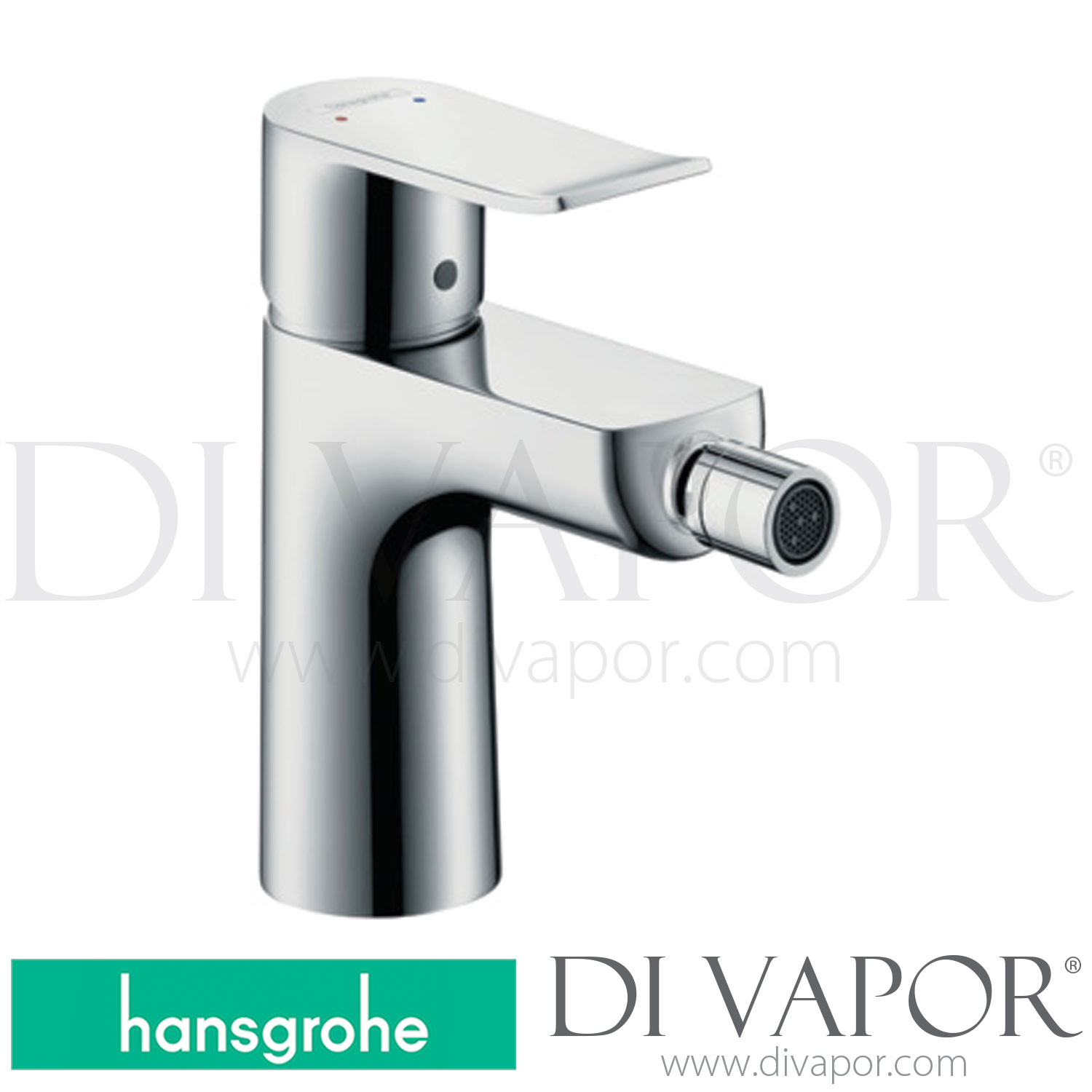 Hansgrohe 31280000 Metris Single Lever Bidet Mixer with Pop-Up Waste ...