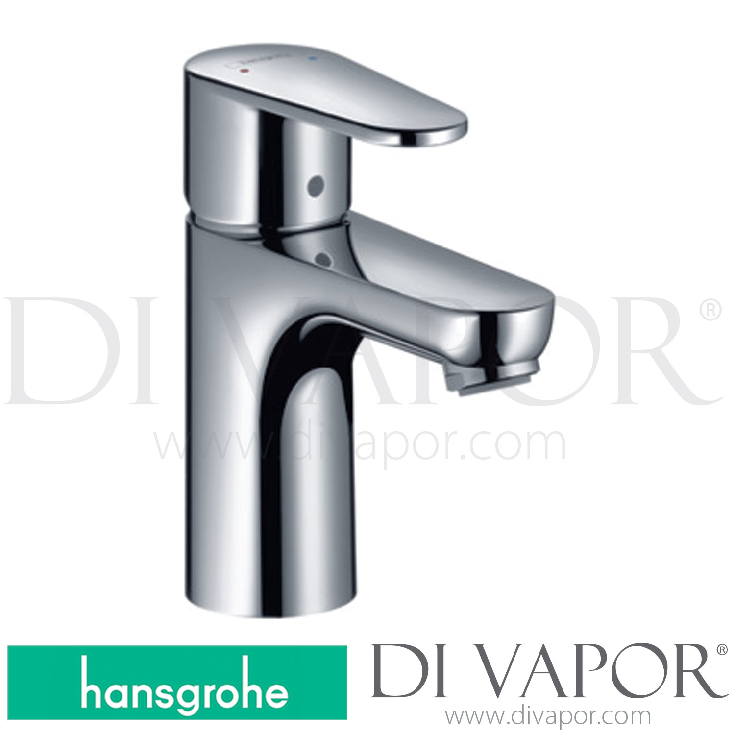 Hansgrohe 31612000 Talis E? Single Lever Basin Mixer 80 with Pop-Up ...