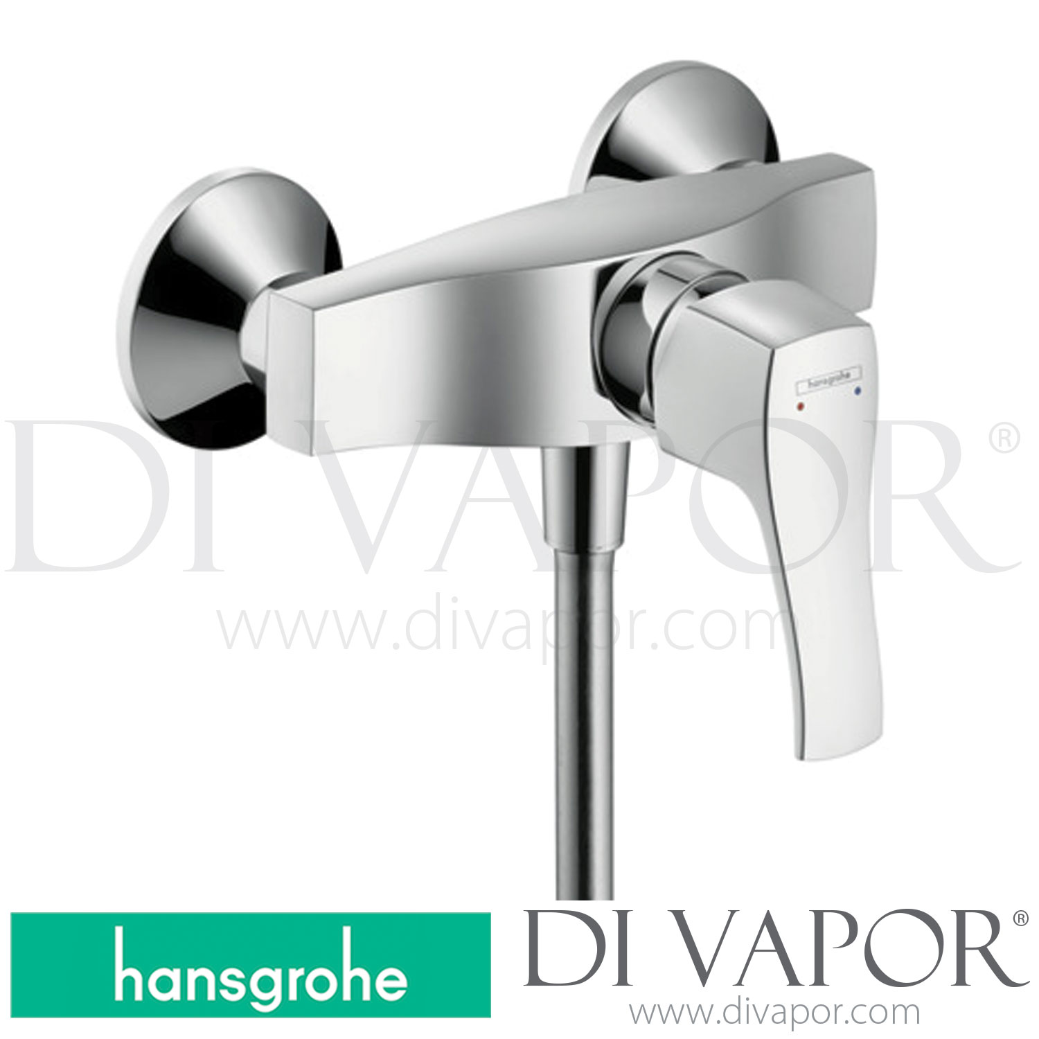 Hansgrohe 31672000 Metris Classic Single Lever Shower Mixer for Exposed ...
