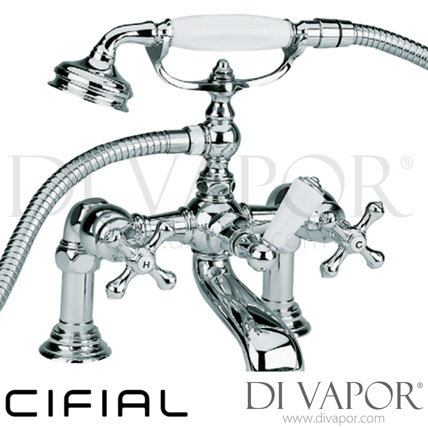 Cifial 31719ED Edwardian 2 Hole Deck Bath Shower Mixer Spare Parts