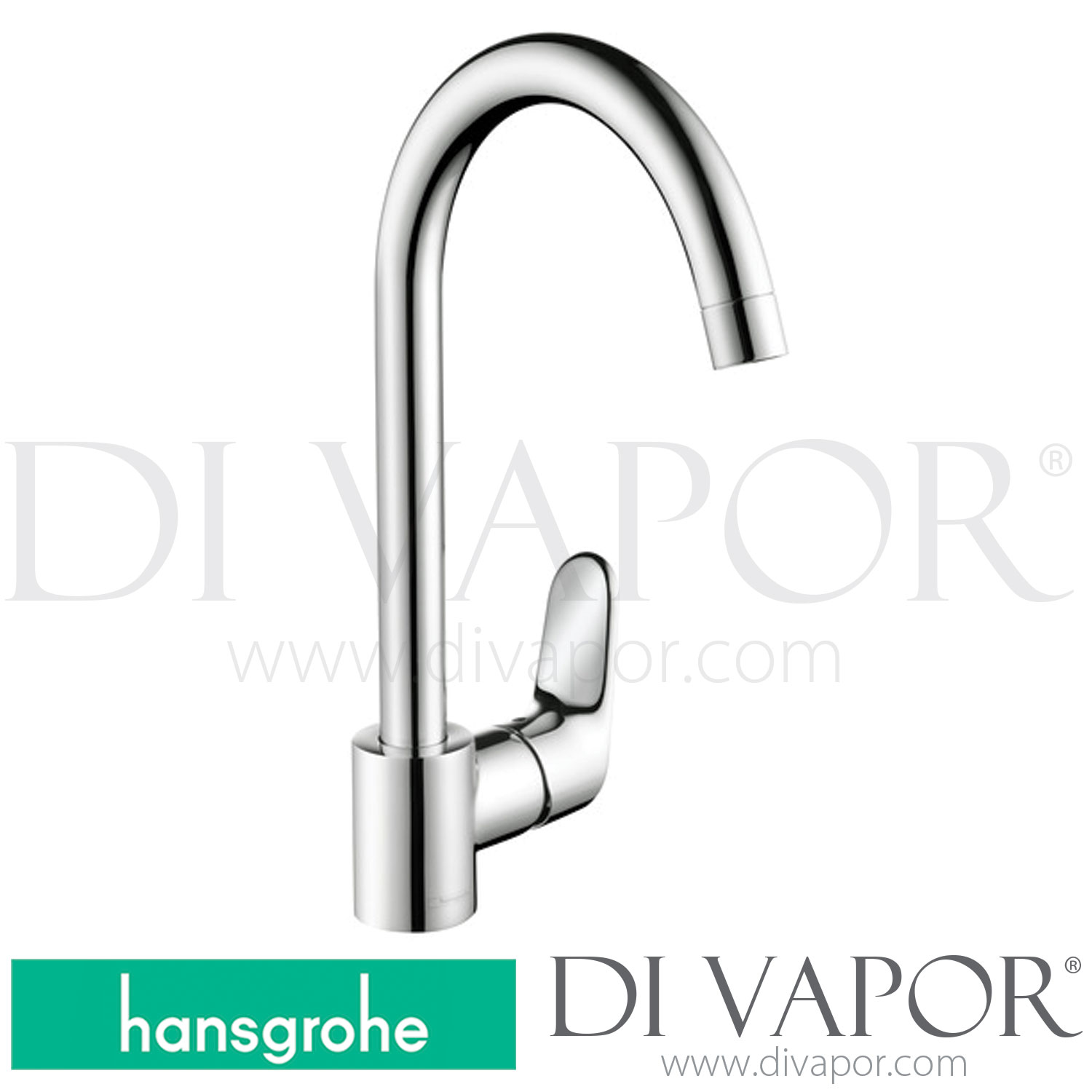 Hansgrohe 31800007 Focus M41 Single Lever Kitchen Mixer 240, 1Jet Spare ...