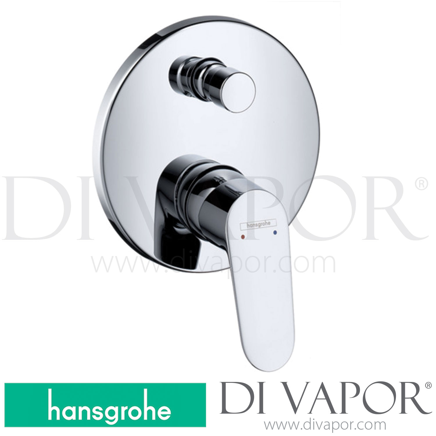 Hansgrohe 31945000 Focus Single Lever Bath Mixer for Concealed ...